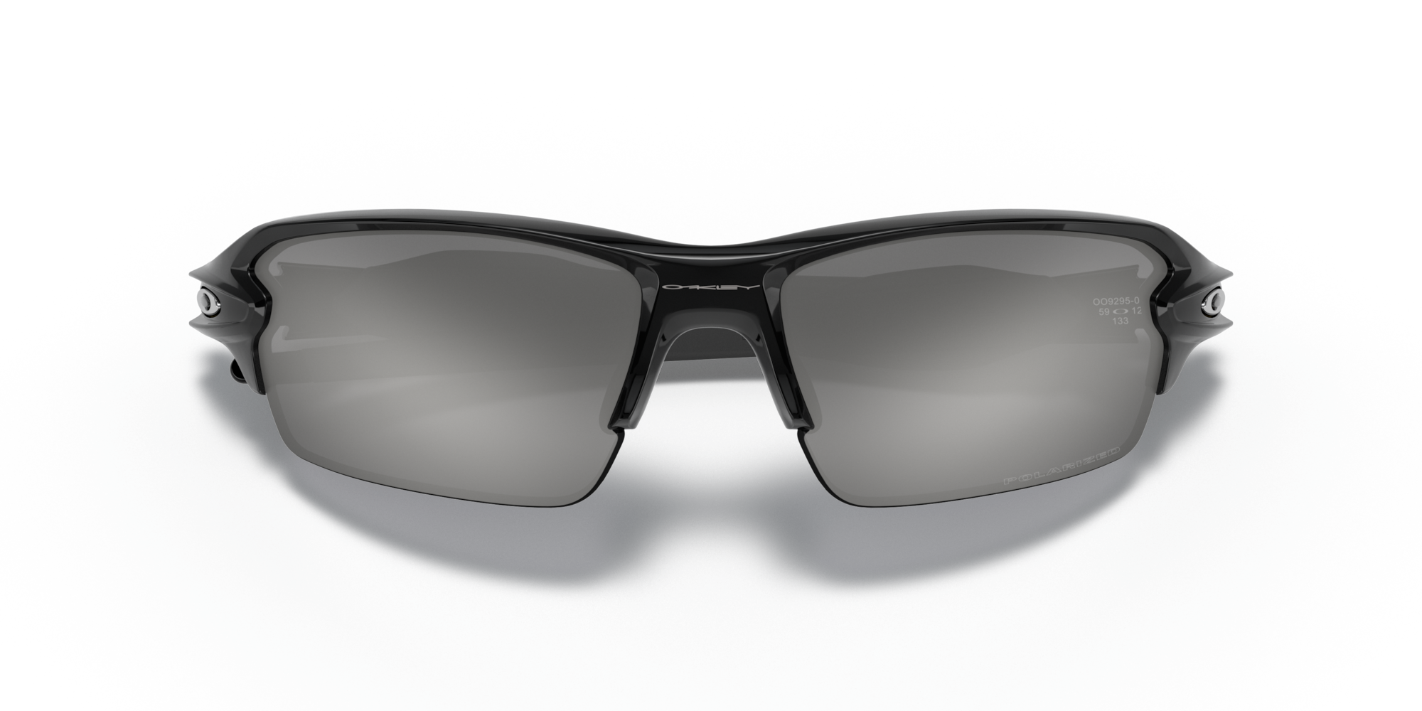 Flak® 2.0 Black Iridium Polarized Lenses, Polished Black Frame ...