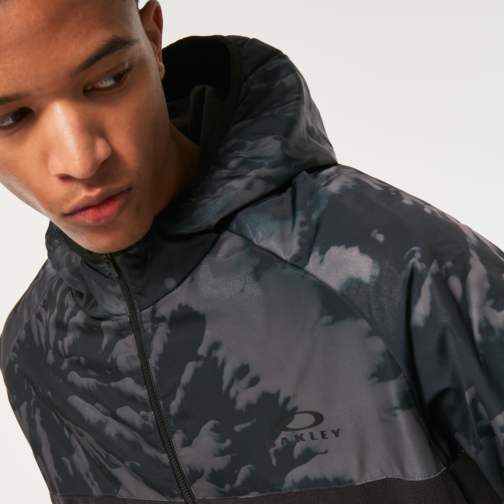 Oakley Wanderlust Fz Hoodie - Black/Mountain Td Print | Oakley® US