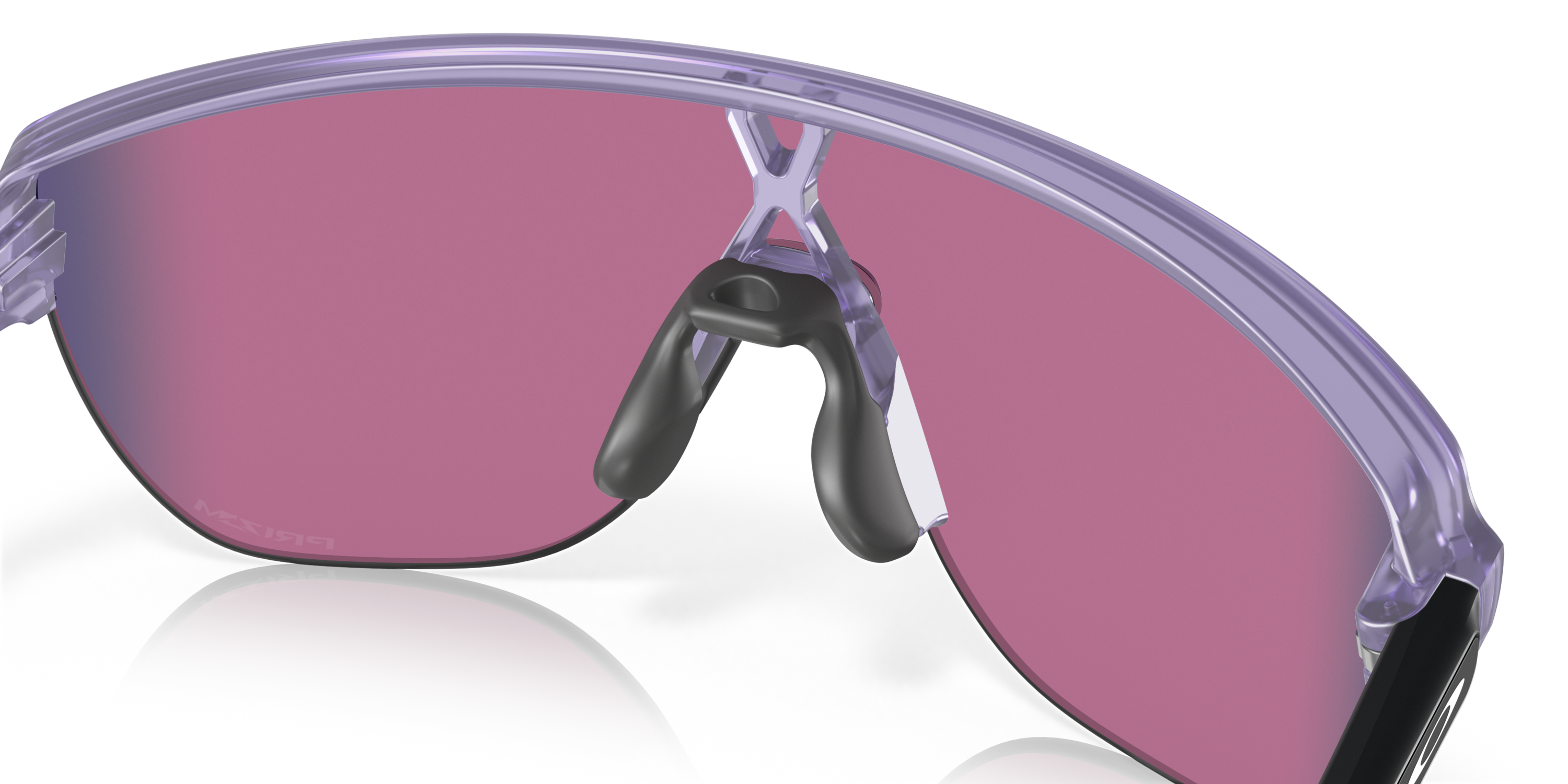 Corridor (Low Bridge Fit) Prizm Road Lenses, Matte Transparent Lilac ...
