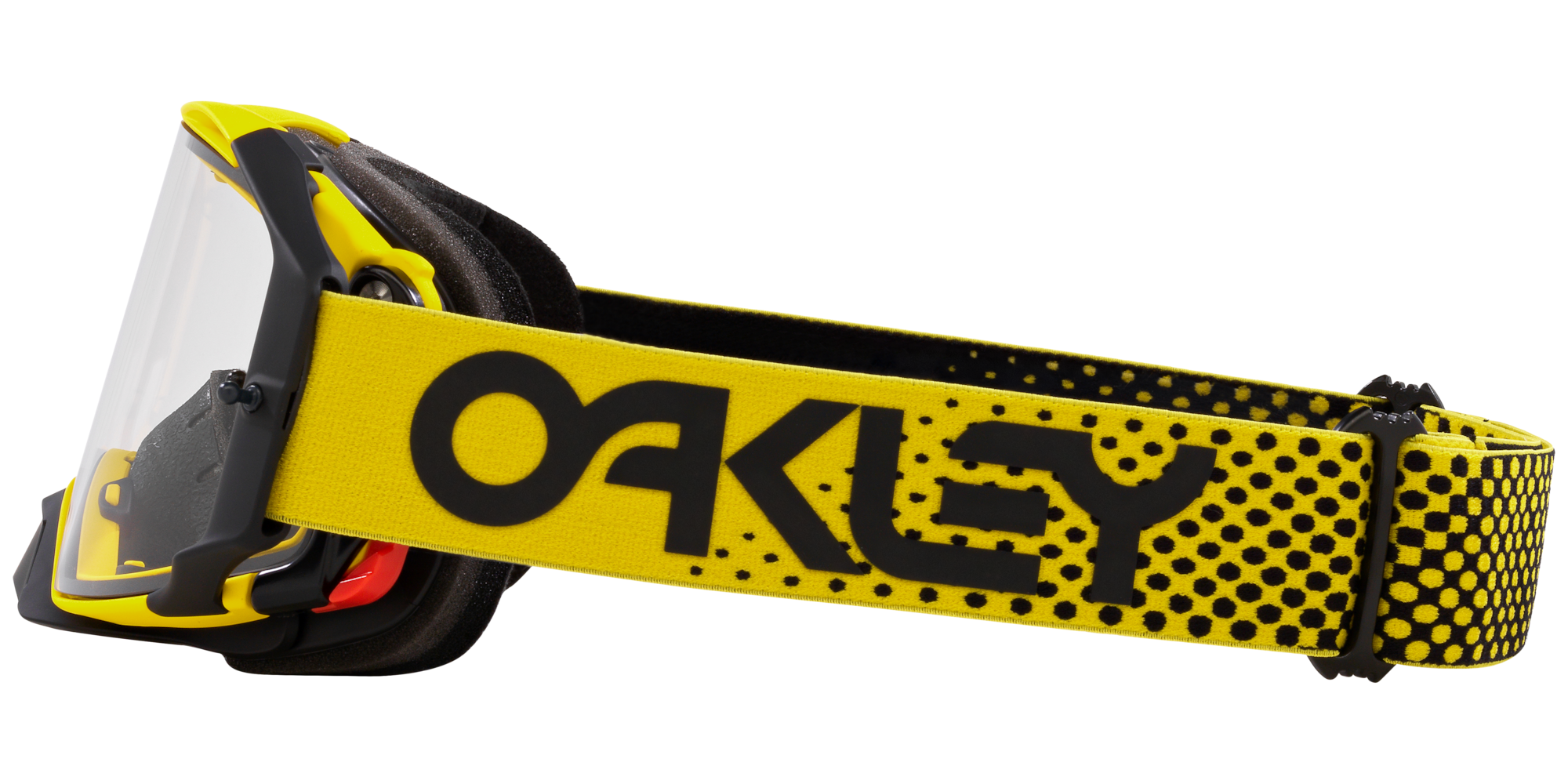 Oakley Airbrake® MX Goggles with Moto Yellow Strap and Clear Lenses ...