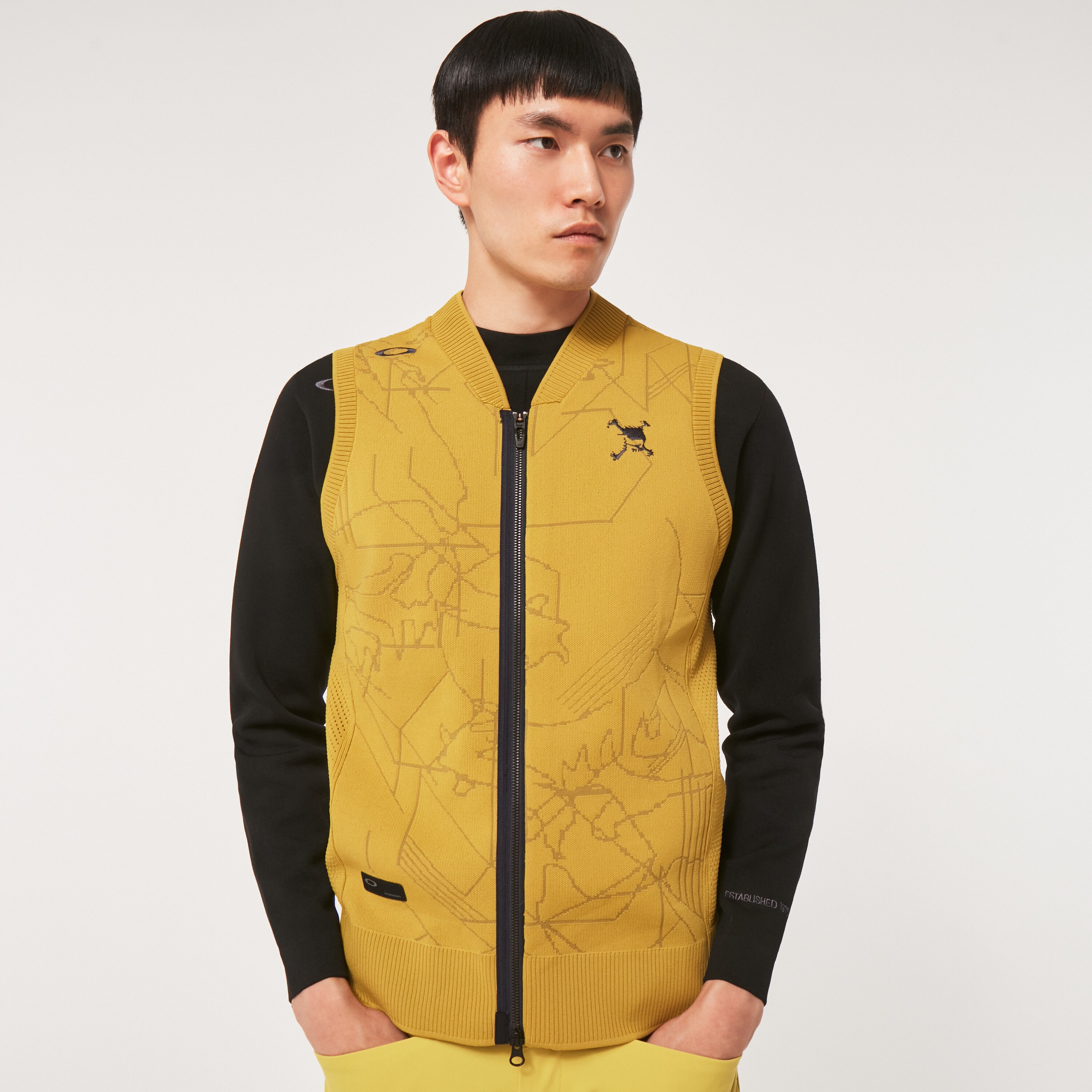 Oakley Skull Vector Sweater Vest - Brass Yellow | Oakley® 日本