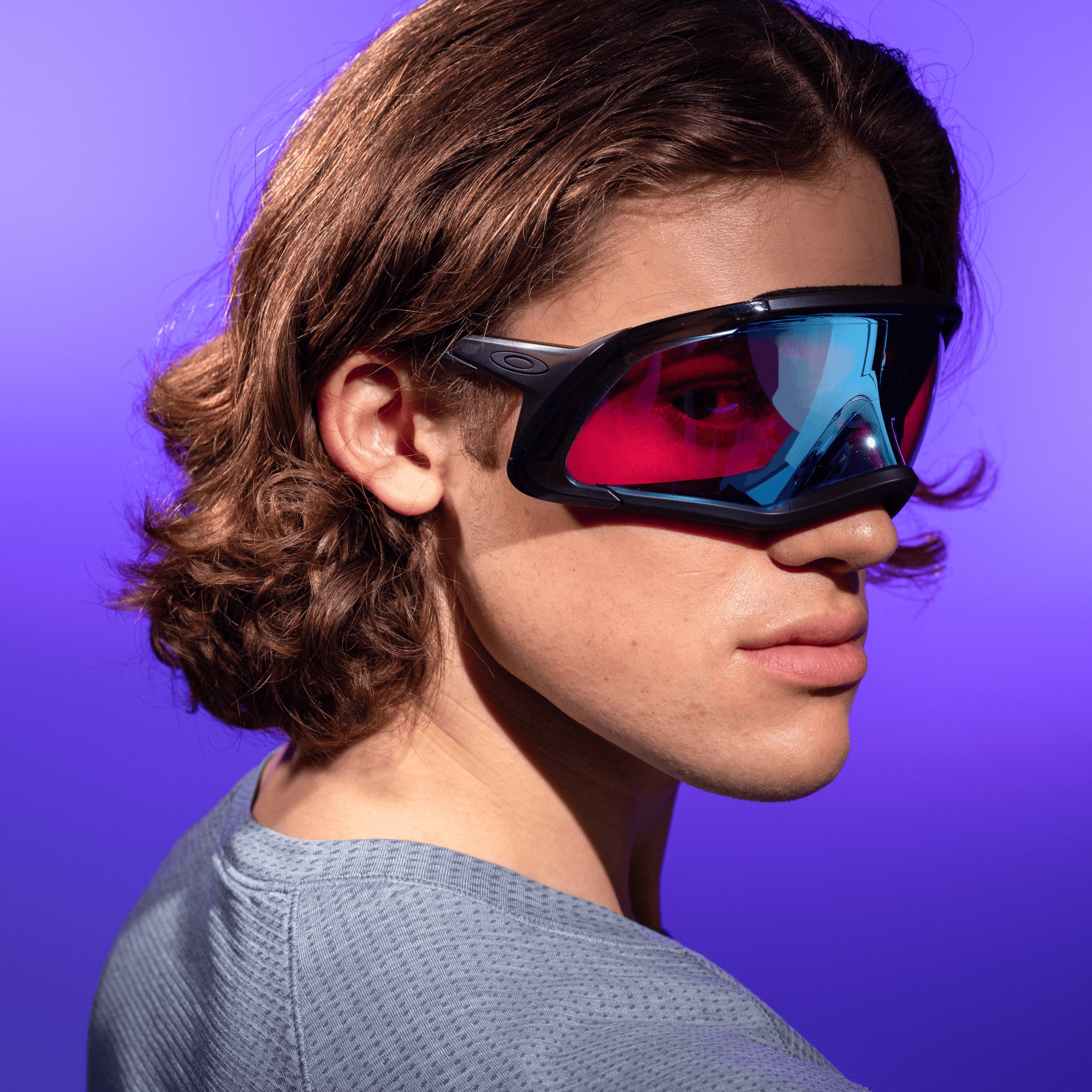 Flex Scape Prizm Snow Sapphire Lenses, Matte Grey Smoke Frame ...