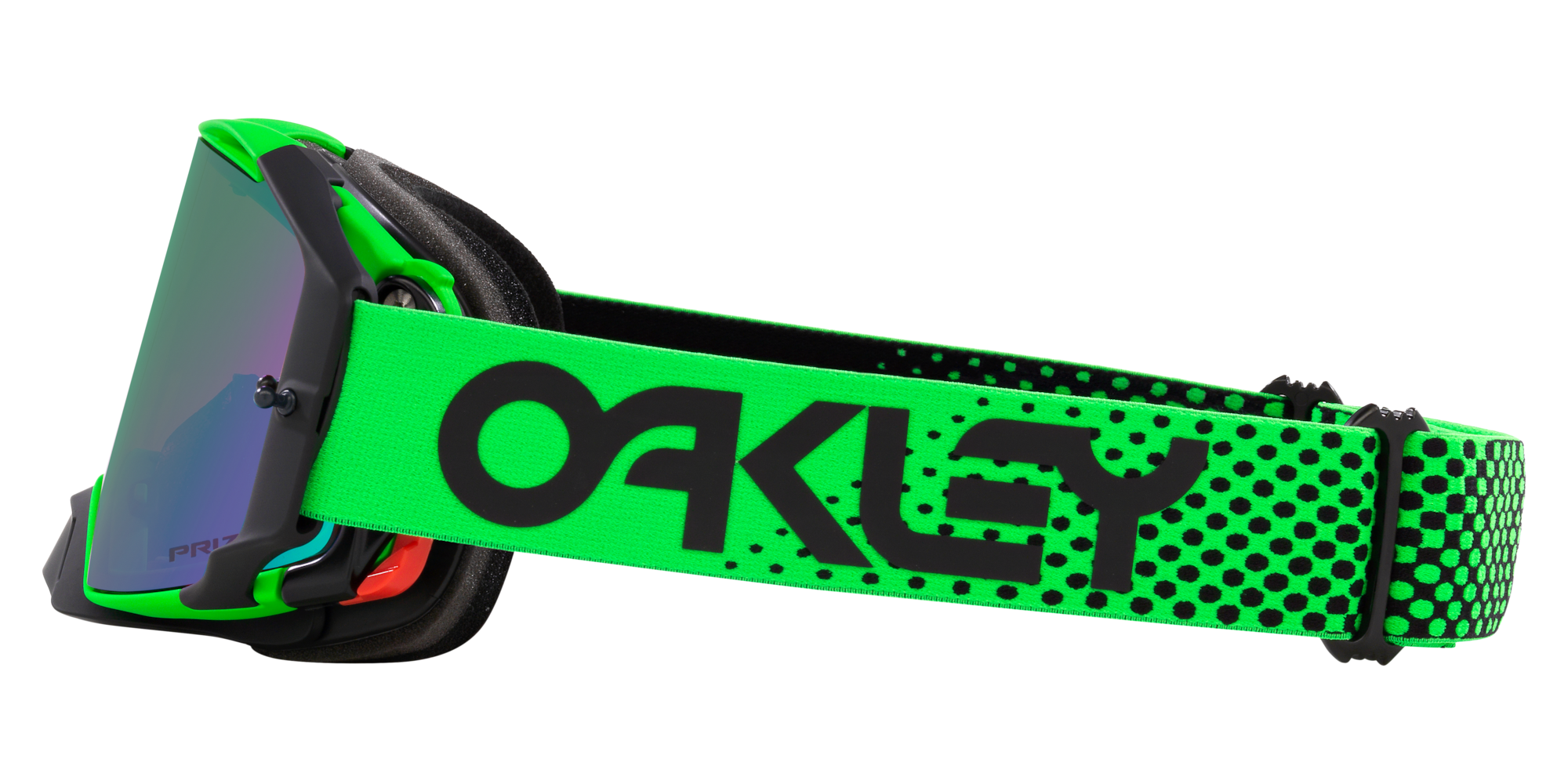 Oakley Airbrake® MX Goggles with Moto Green Strap and Prizm MX Jade ...