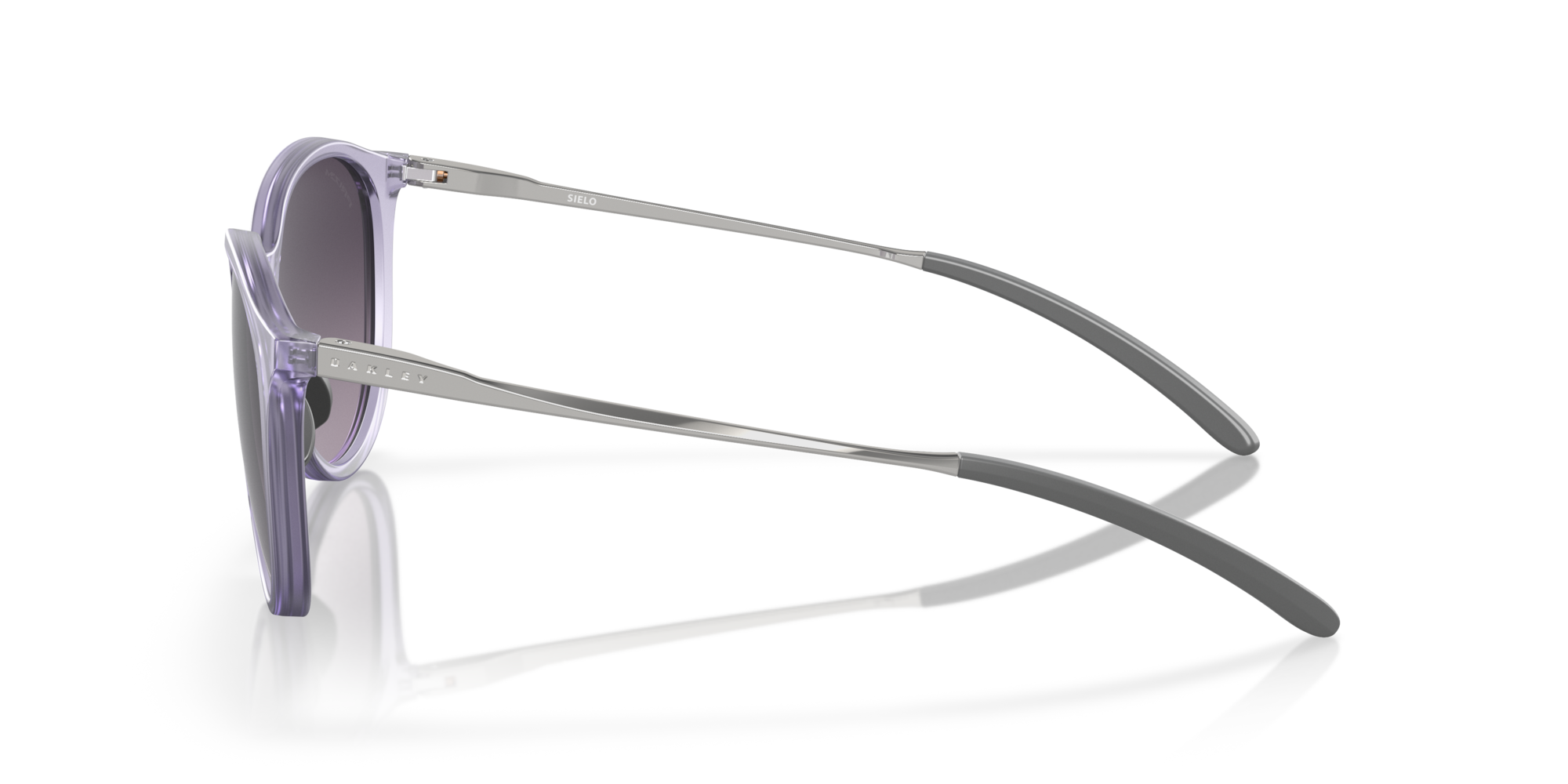 Oakley Sielo Sunglasses with Matte Lilac Frame and Prizm Grey Gradient ...