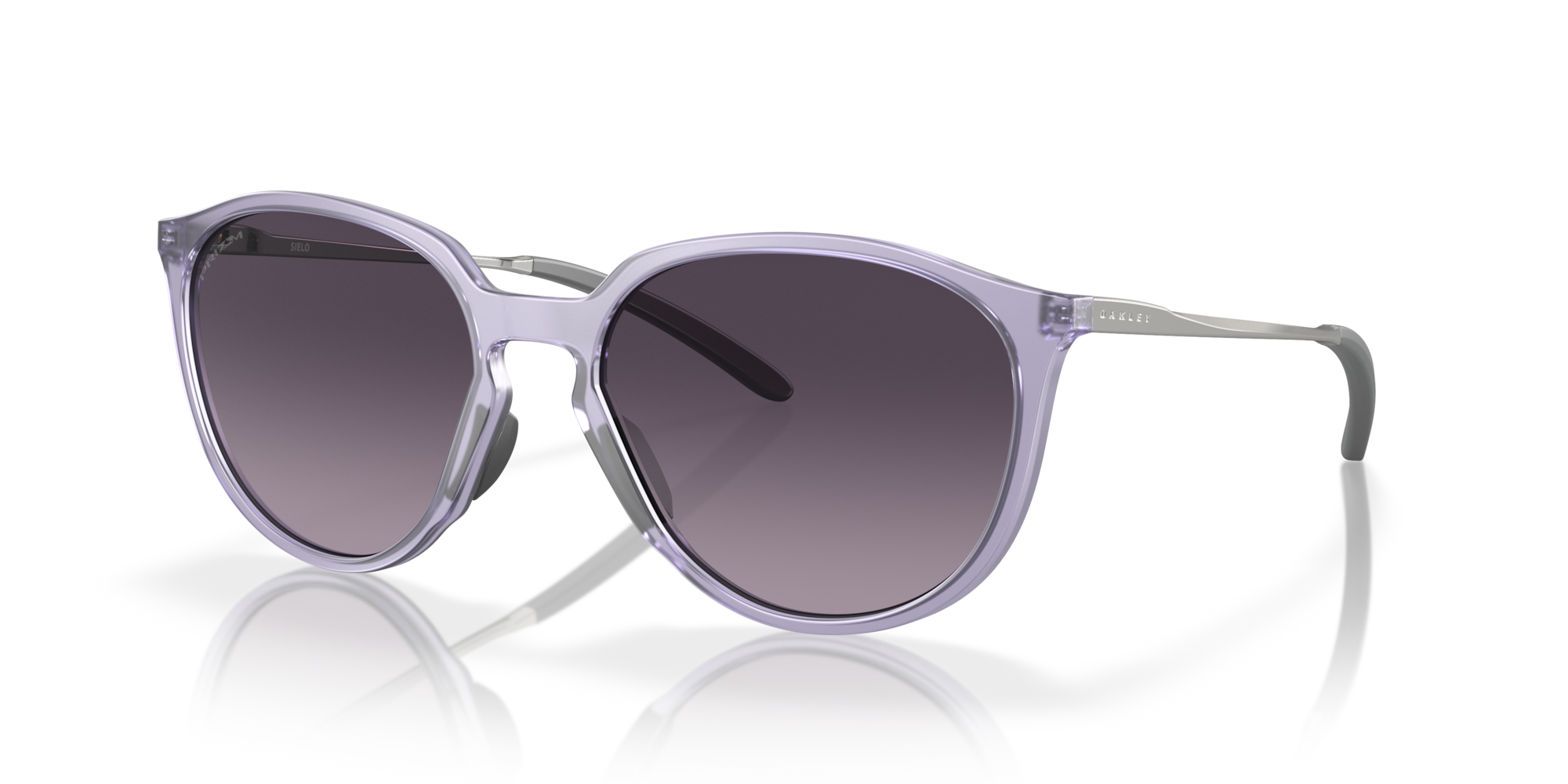 Oakley Sielo Sunglasses with Matte Lilac Frame and Prizm Grey Gradient ...