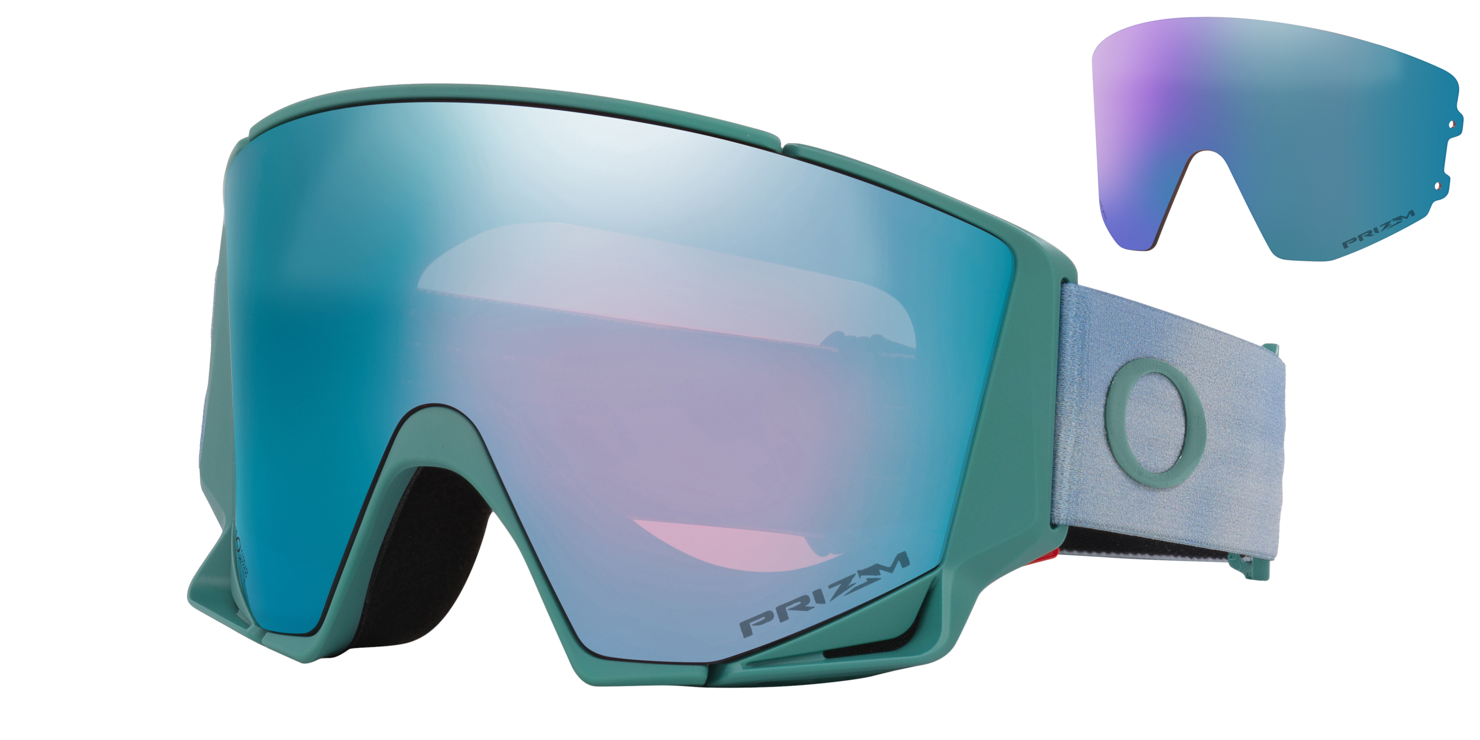 Oakley Flow Scape™ M (Low Bridge Fit) Snow Goggles - Pacific Haze ...