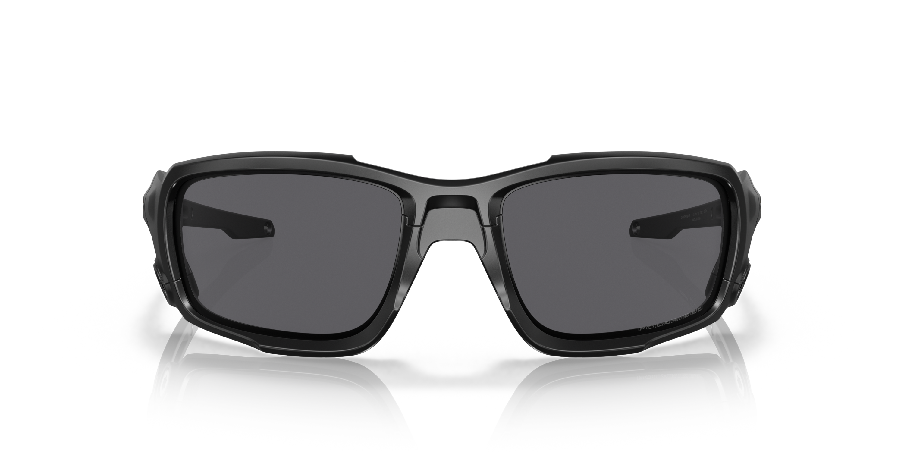 SI Shock Tube® Grey Polarized Lenses, Matte Black Frame Sunglasses ...