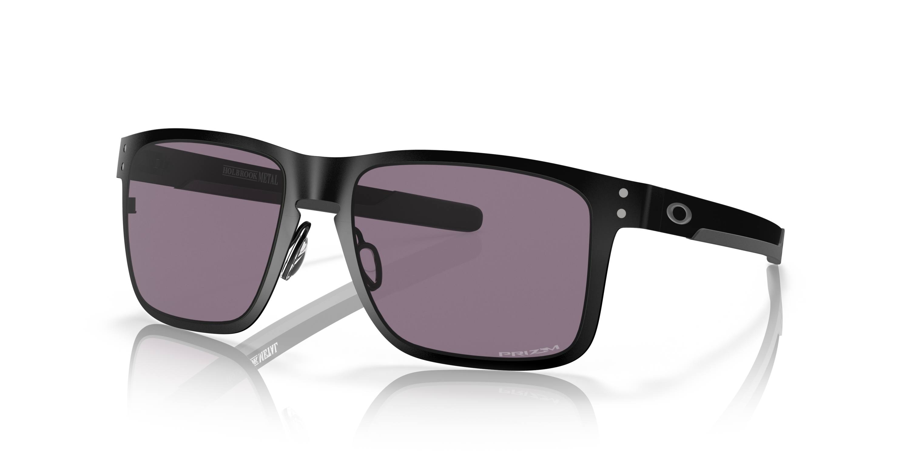 Holbrook™ Metal Prizm Grey Lenses, Matte Black Frame Sunglasses ...