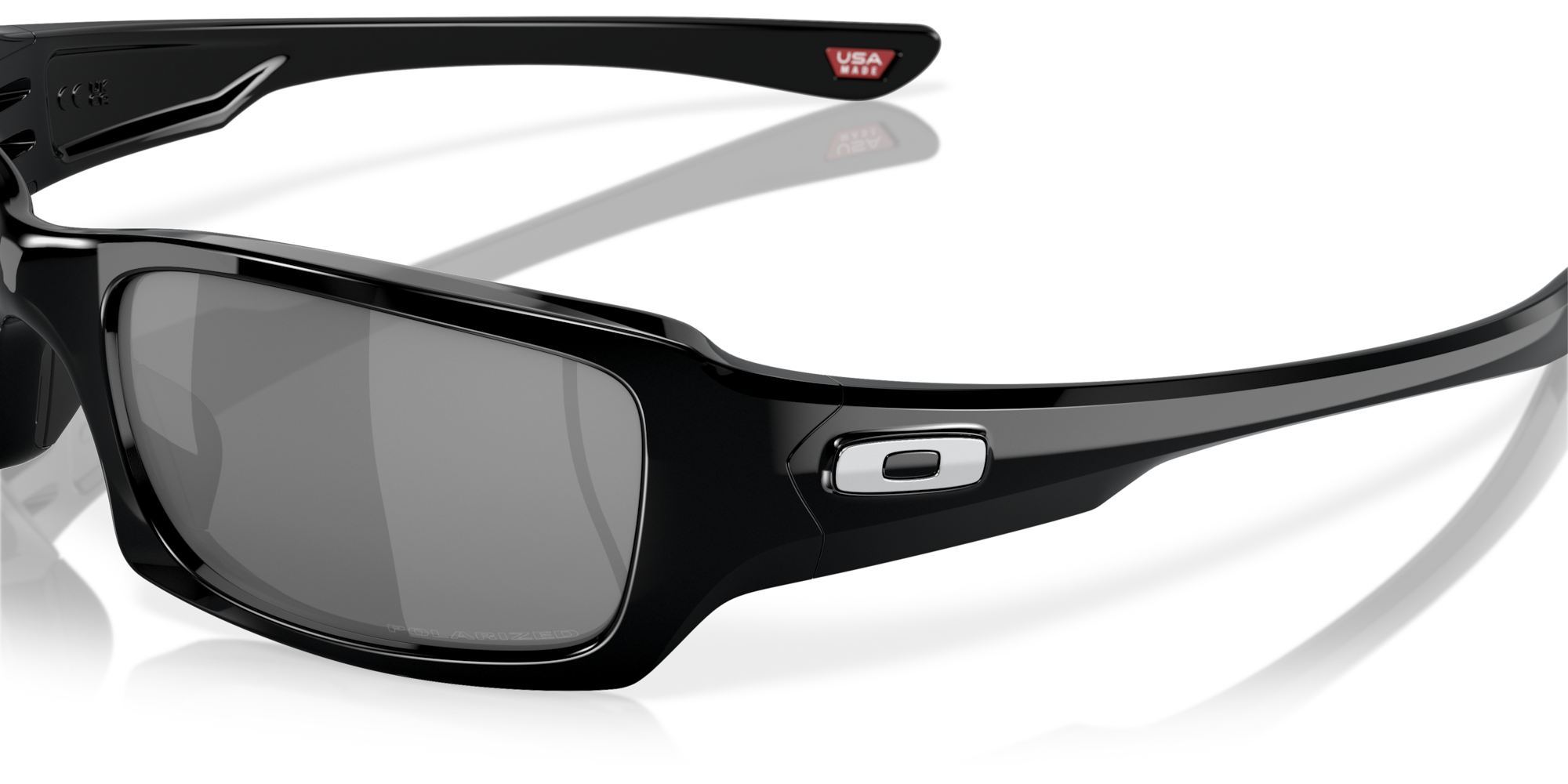 Fives Squared® Black Iridium Polarized Lenses, Polished Black Frame ...