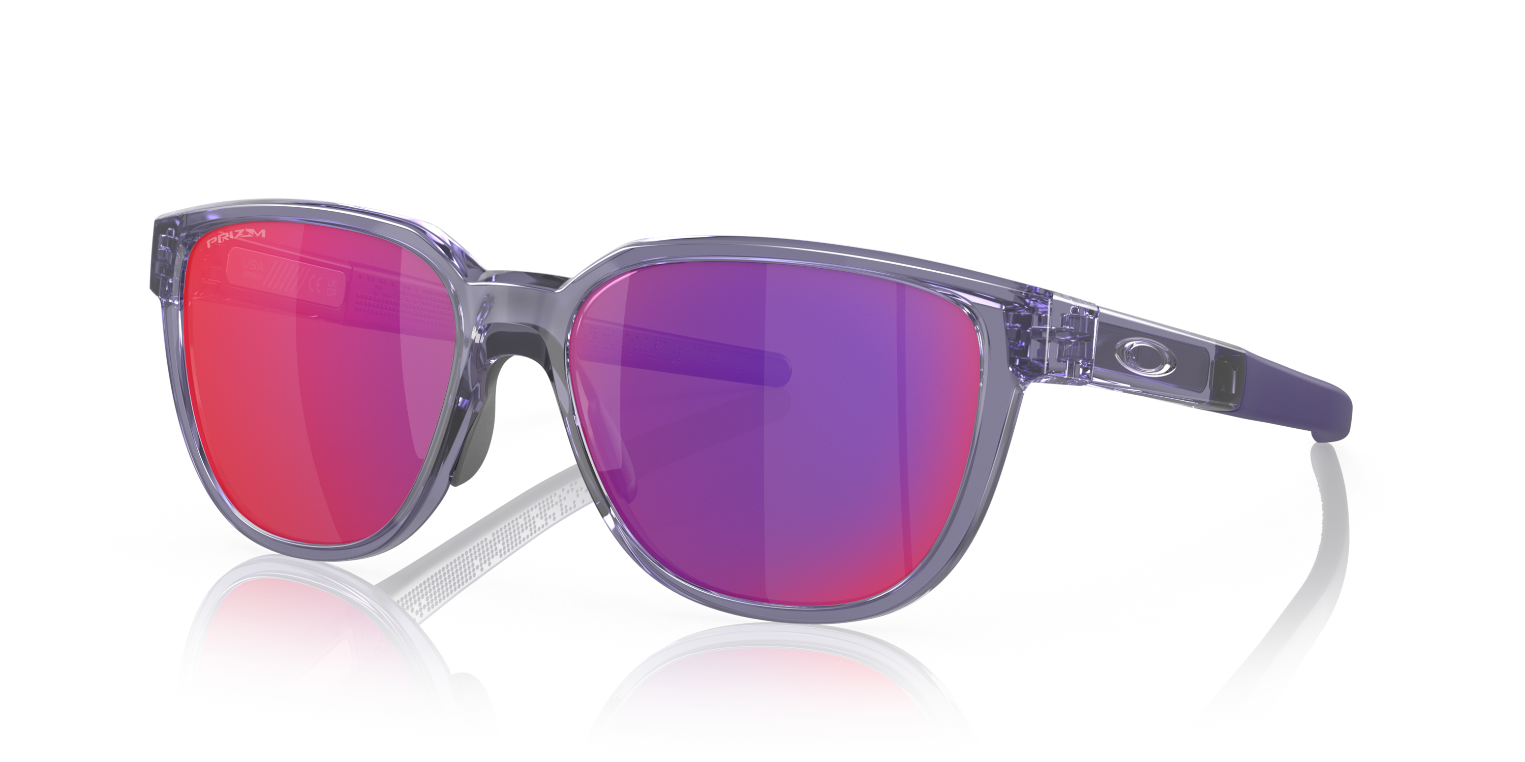 Actuator Prizm Road Lenses, Transparent Lilac Frame Sunglasses | Oakley® GB