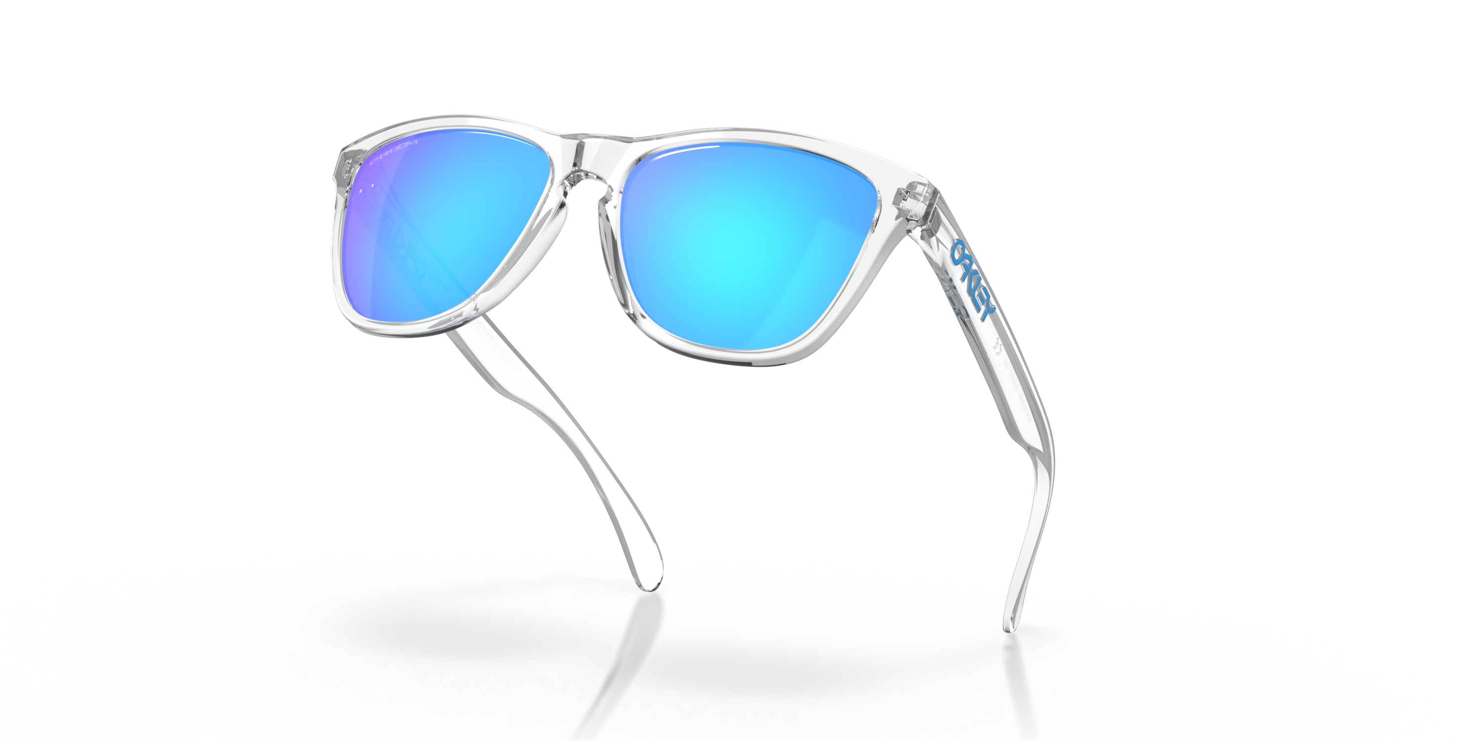 Frogskins™ Prizm Sapphire Lenses, Crystal Clear Frame Sunglasses | Oakley® GB