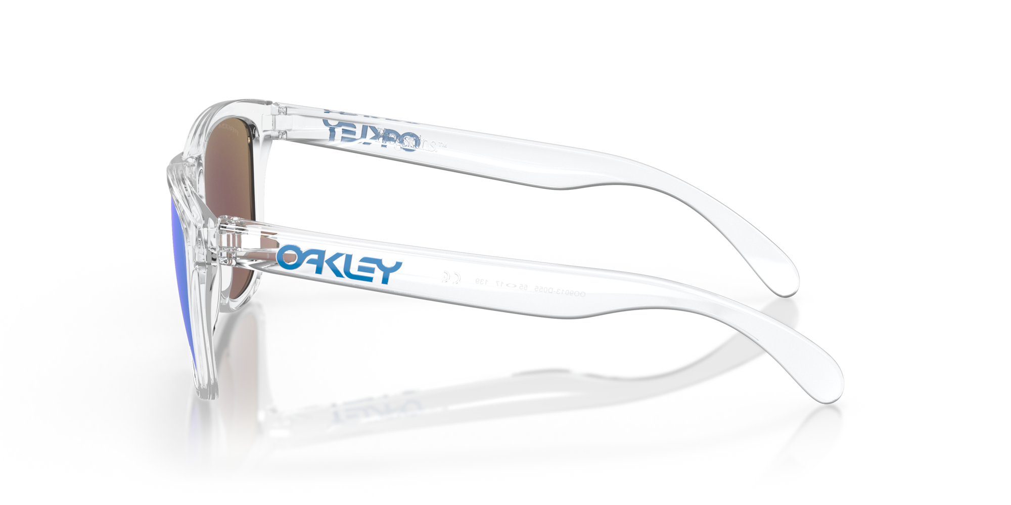 Frogskins™ Prizm Sapphire Lenses, Crystal Clear Frame Sunglasses | Oakley® GB