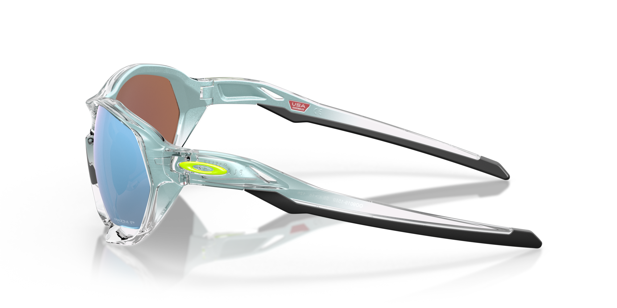 Oakley Plazma Sunglasses with Blue Ice Frame and Prizm Deep Water ...