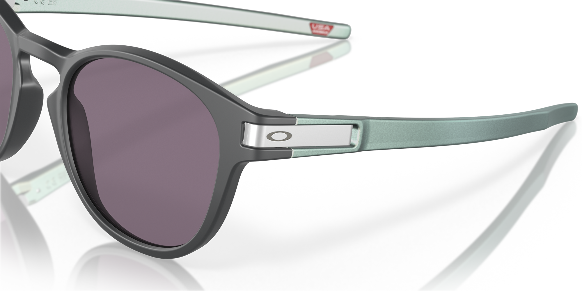 Oakley Latch™ Sunglasses with Matte Carbon Frame and Prizm Grey Lenses ...