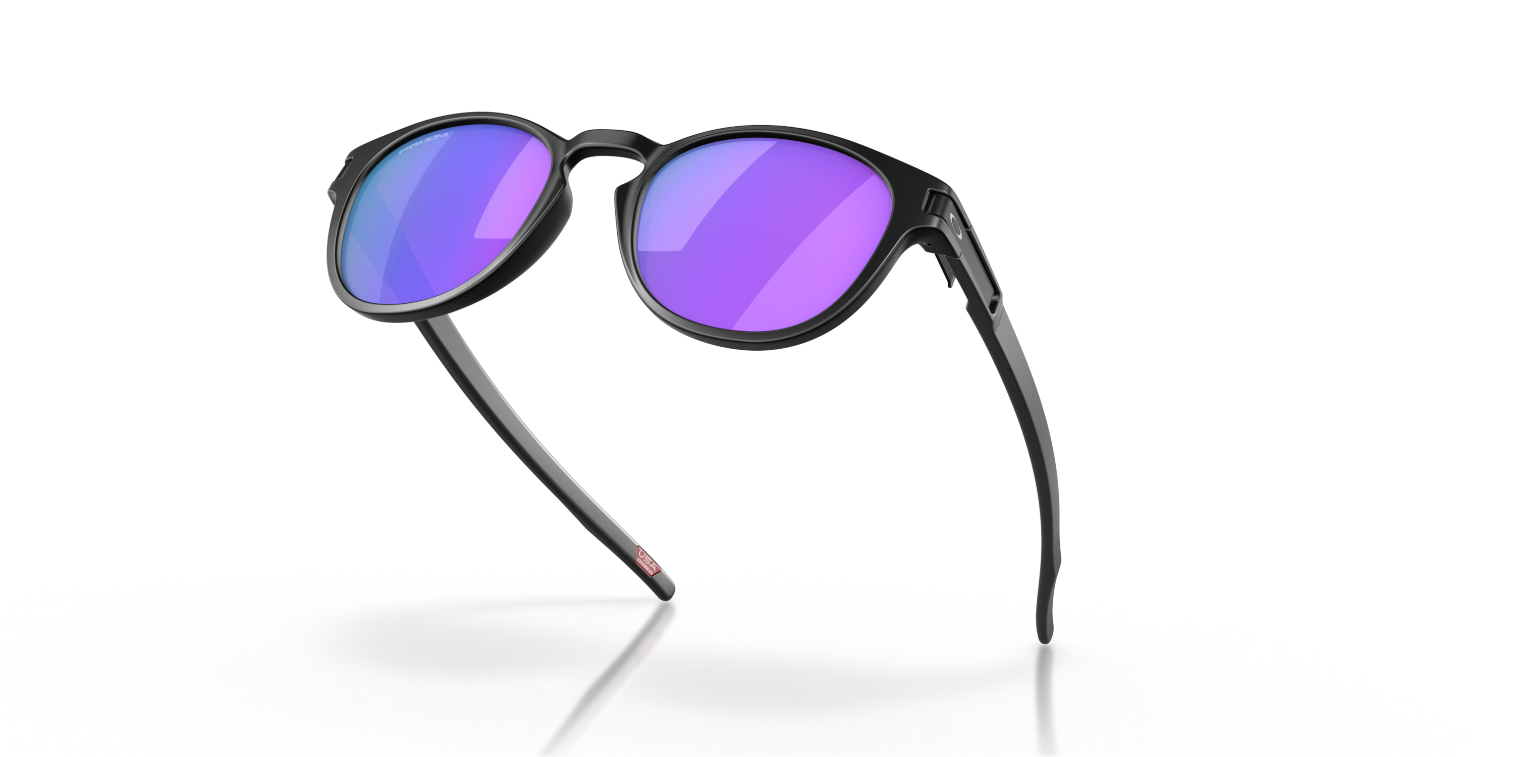 Oakley Latch™ Sunglasses with Matte Black Frame and Prizm Violet Lenses ...