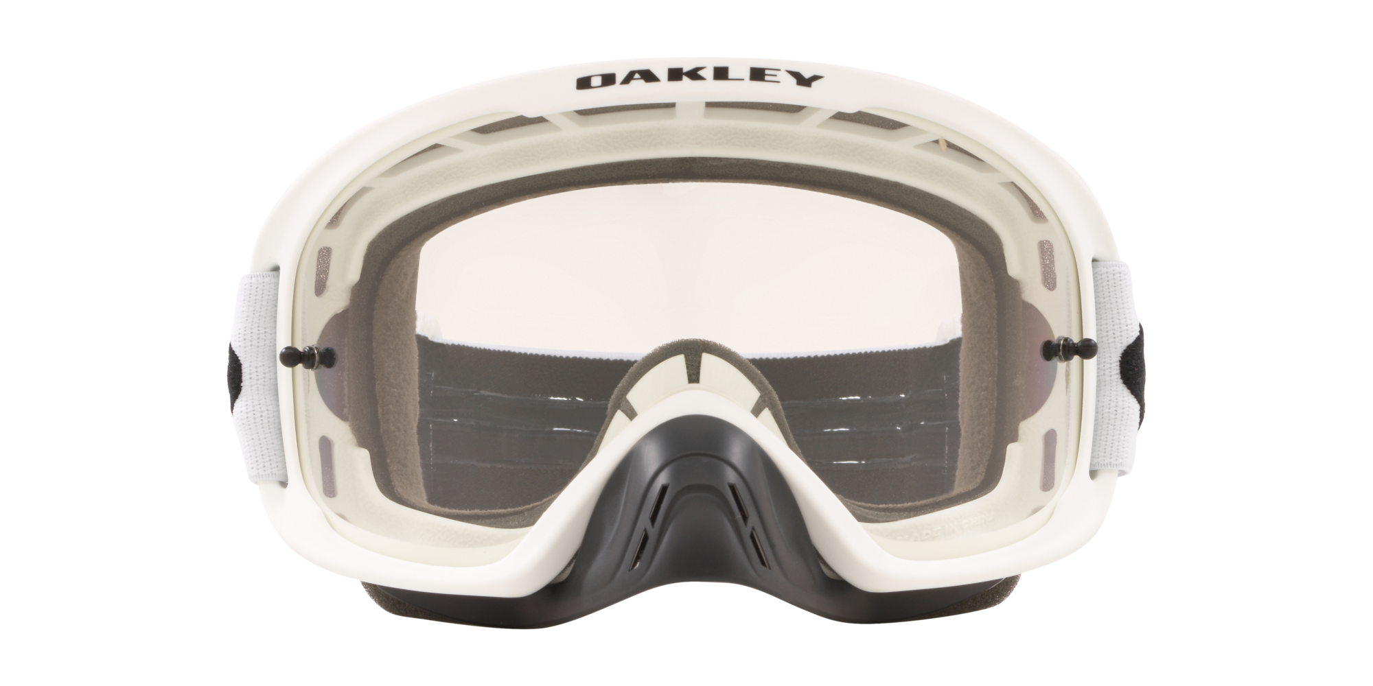 Oakley O-Frame® 2.0 PRO MX Goggles - Matte White - Clear - OO7115-02 ...