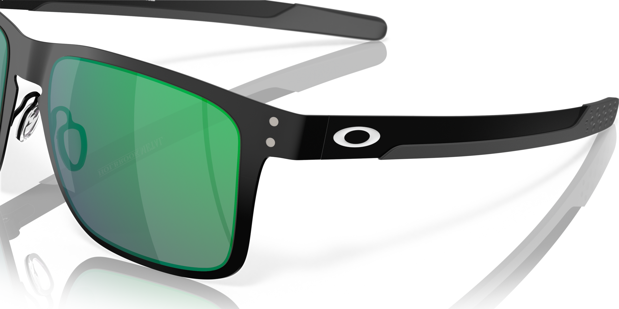 Holbrook™ Metal Jade Iridium Lenses, Matte Black Frame Sunglasses ...