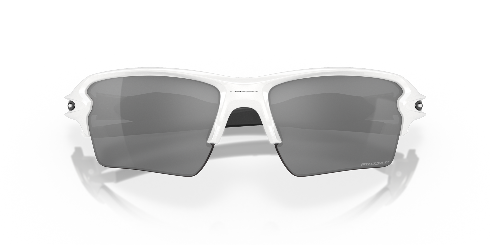 Flak® 2.0 XL Prizm Black Polarized Lenses, Polished White Frame ...