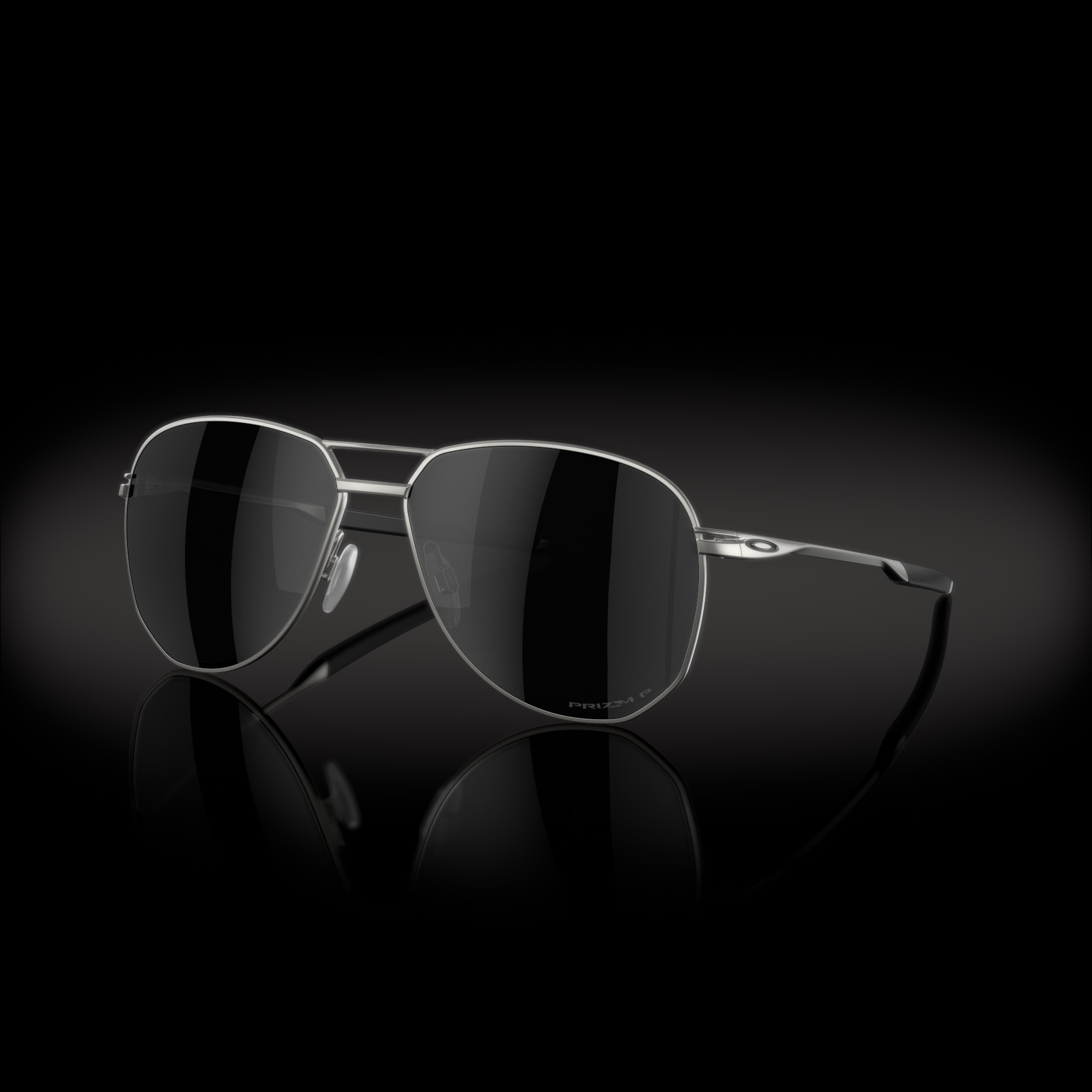 Oakley Contrail TI Sunglasses with Satin Chrome Frame and Prizm Black ...