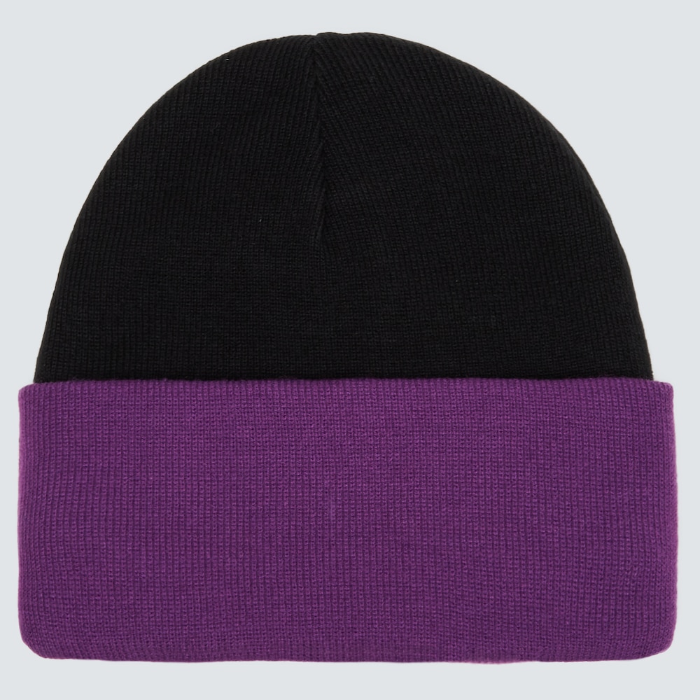 Oakley Tc Stretch Logo Beanie - Blackout/Ultra Purple | Oakley® US