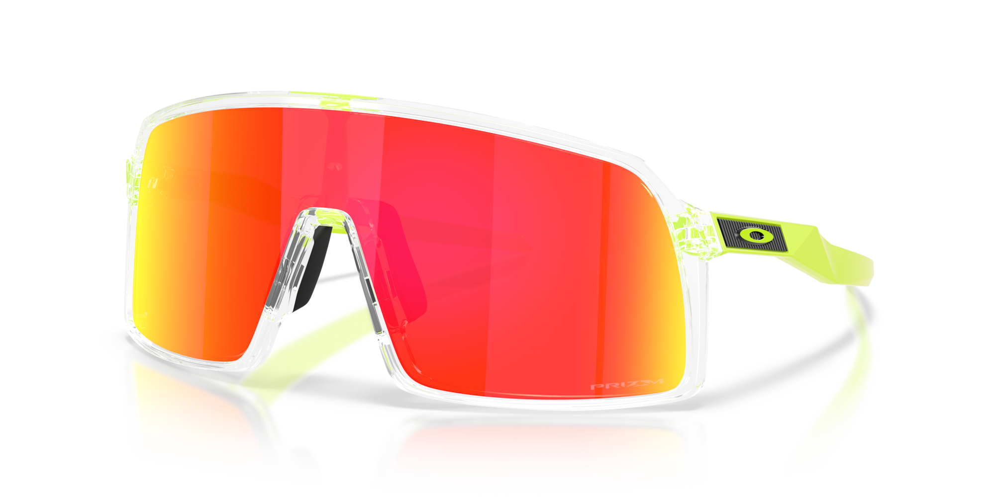 Sutro Neon Pop Collection Prizm Ruby Lenses, Clear Frame Sunglasses ...