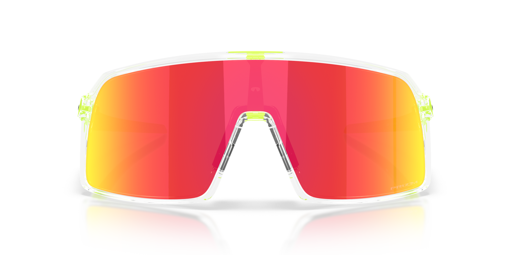 Sutro Neon Pop Collection Prizm Ruby Lenses, Clear Frame Sunglasses ...
