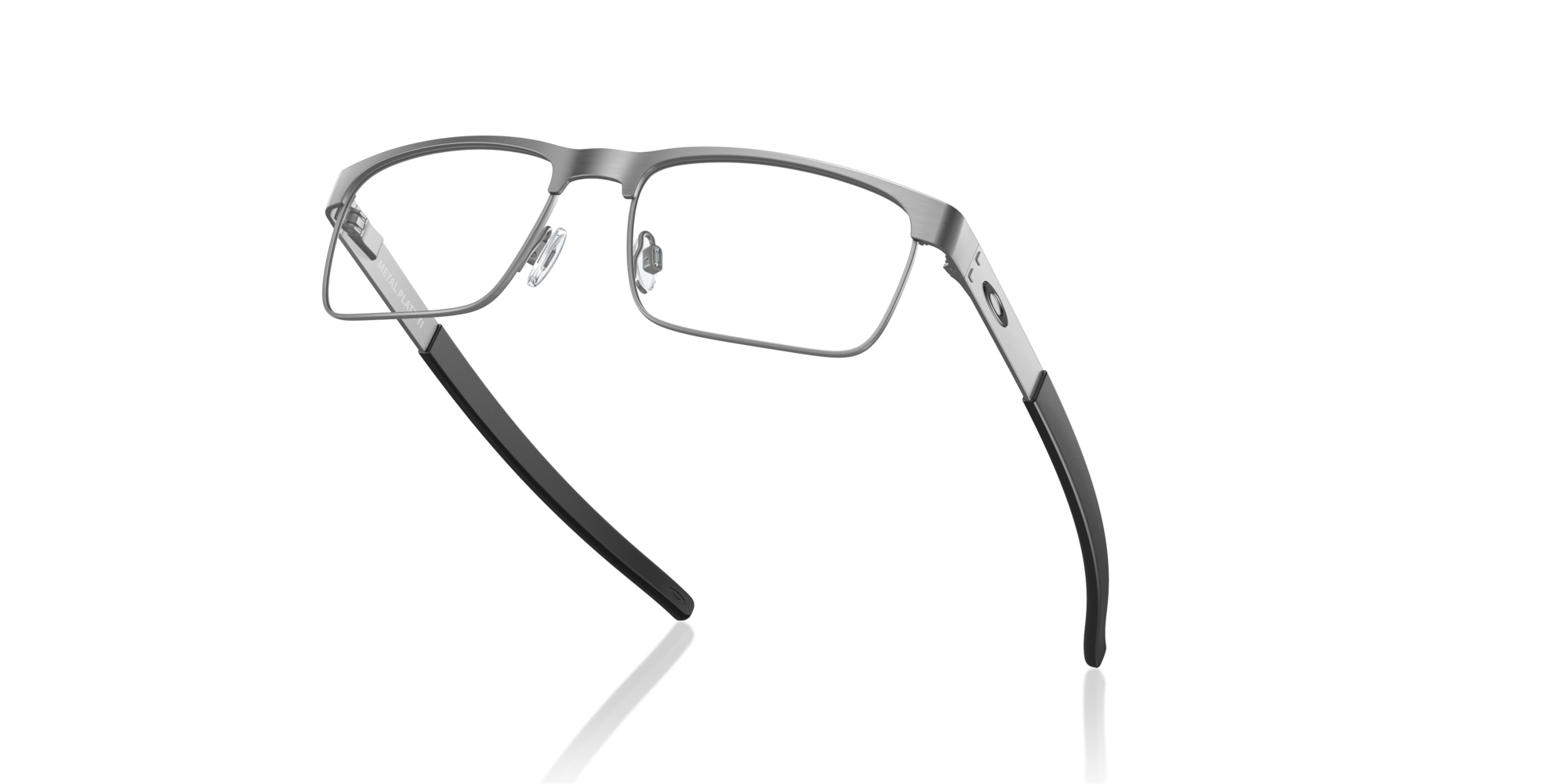 Oakley Metal Plate™ TI Eyeglasses with Satin Brushed Chrome Frame ...