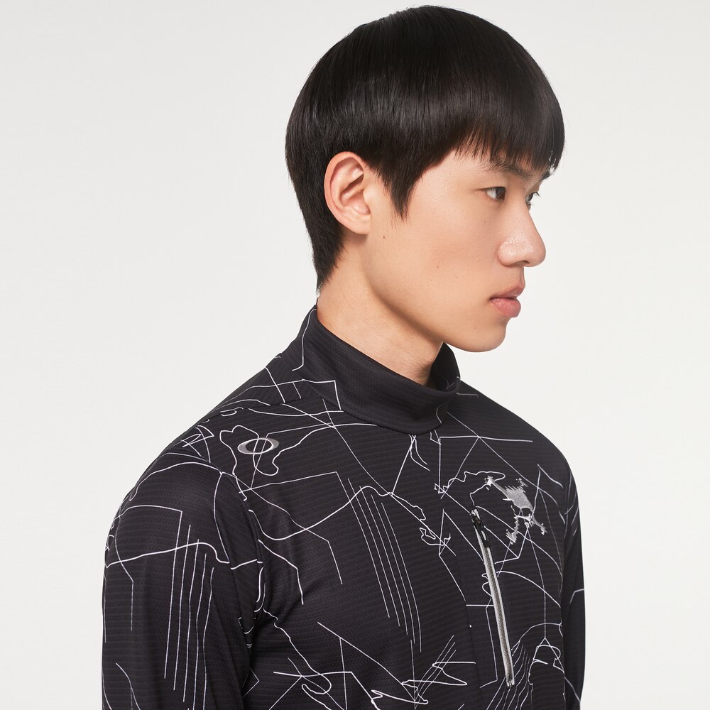 Oakley Skull Vector Ls Mock Shirt - Black Print | Oakley® 日本