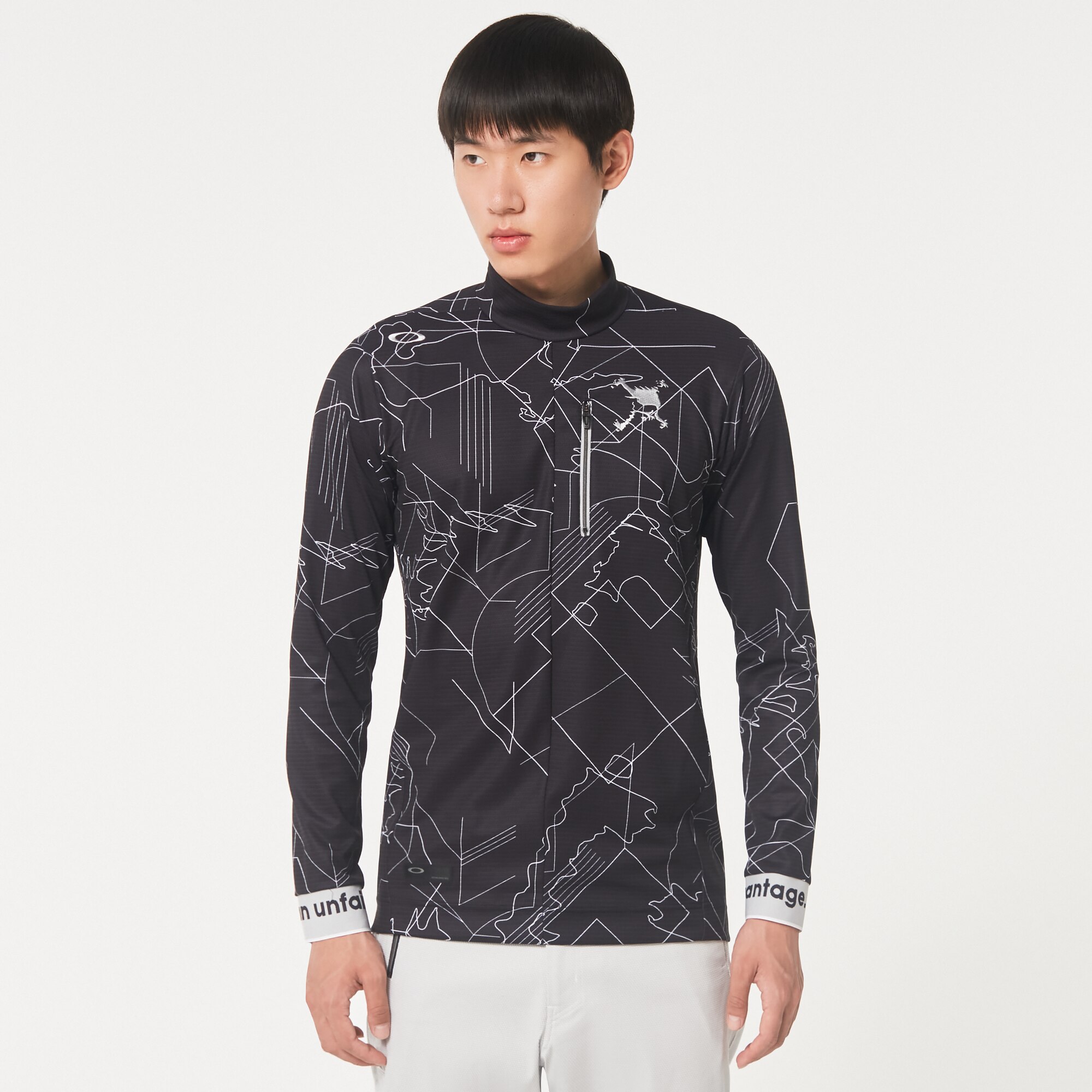 Oakley Skull Vector Ls Mock Shirt - Black Print | Oakley® 日本