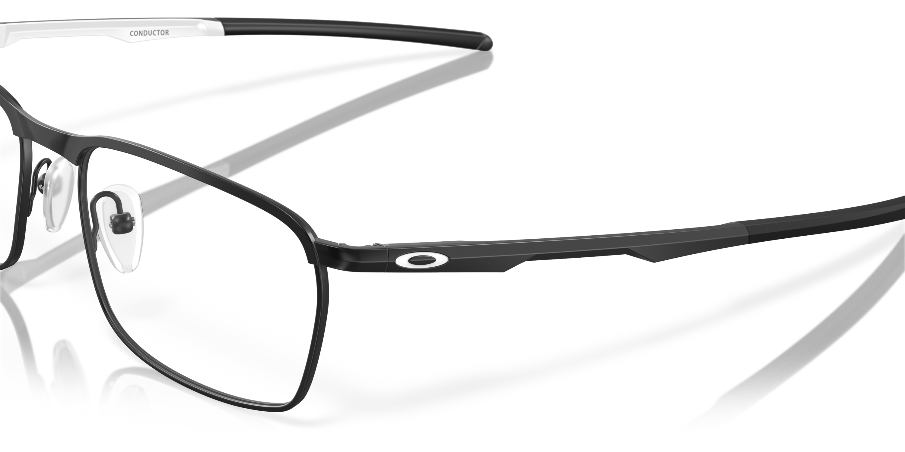 Conductor™ Satin Black/White Eyeglasses | Oakley® US