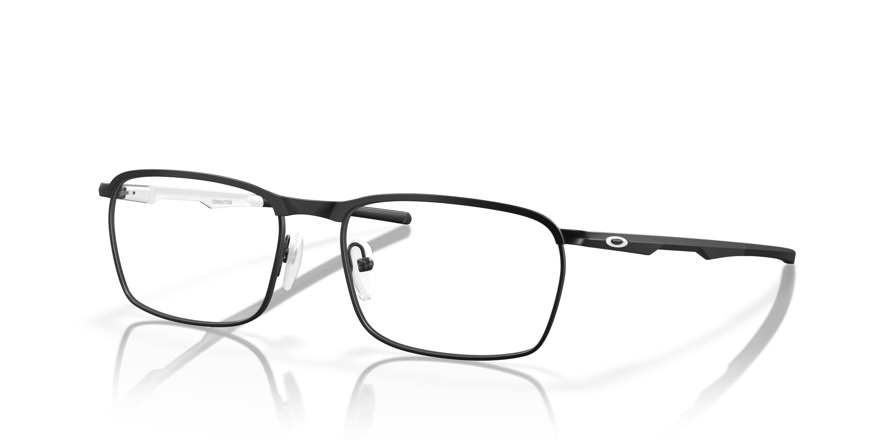 Conductor™ Satin Black/White Eyeglasses | Oakley® US
