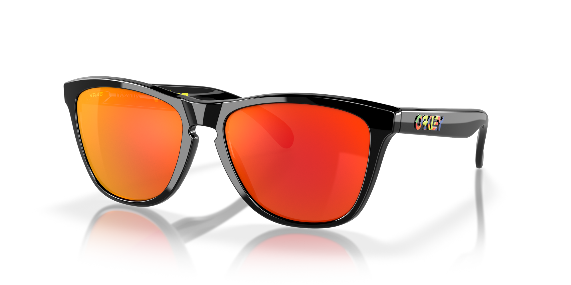 Frogskins™ Prizm Ruby Lenses, Polished Black Frame Sunglasses | Oakley® US