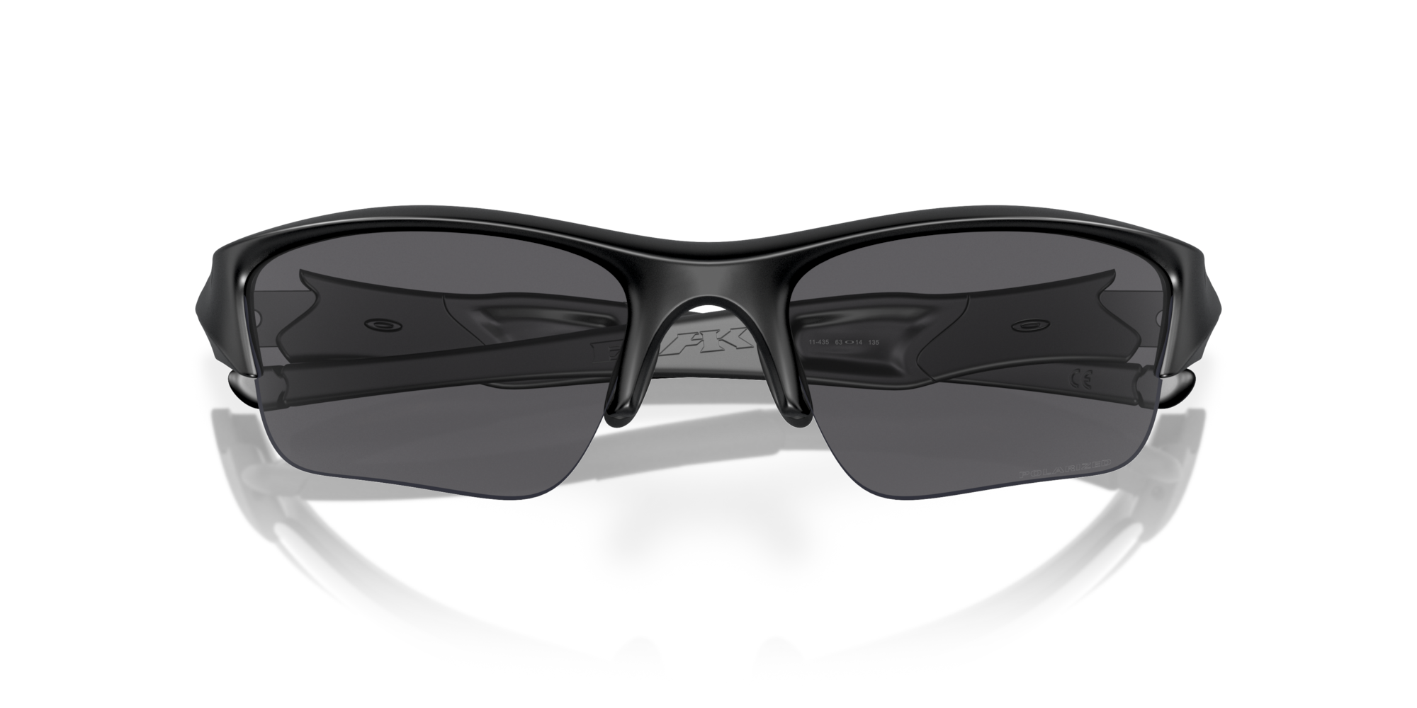 Standard Issue Flak Jacket® XLJ Grey Polarized Lenses, Matte Black ...