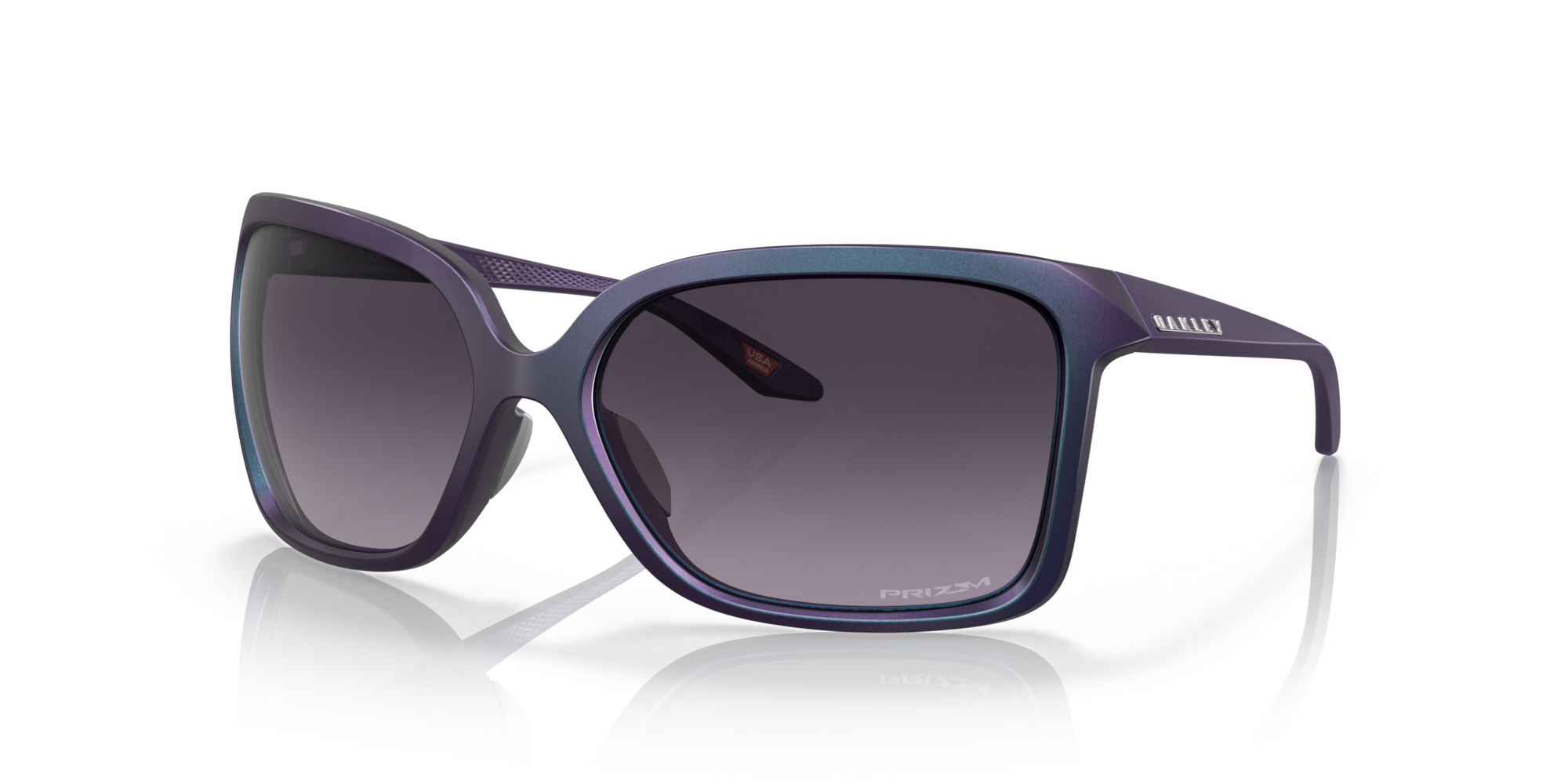 Wildrye Prizm Grey Gradient Lenses, Matte Cyan/Purple Colorshift Frame ...