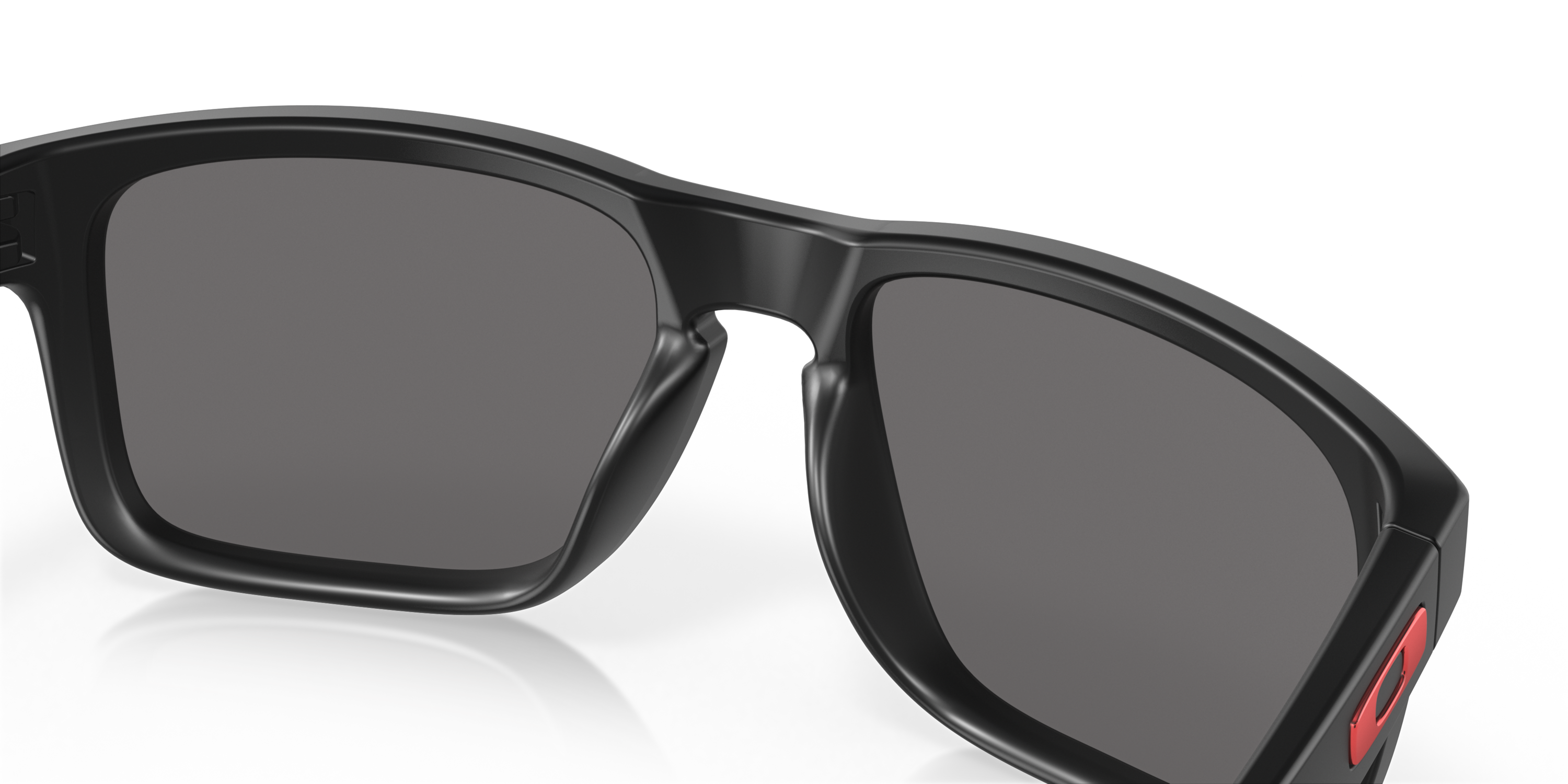 Oakley Holbrook™ Sunglasses with Matte Black Frame and + Red Iridium ...