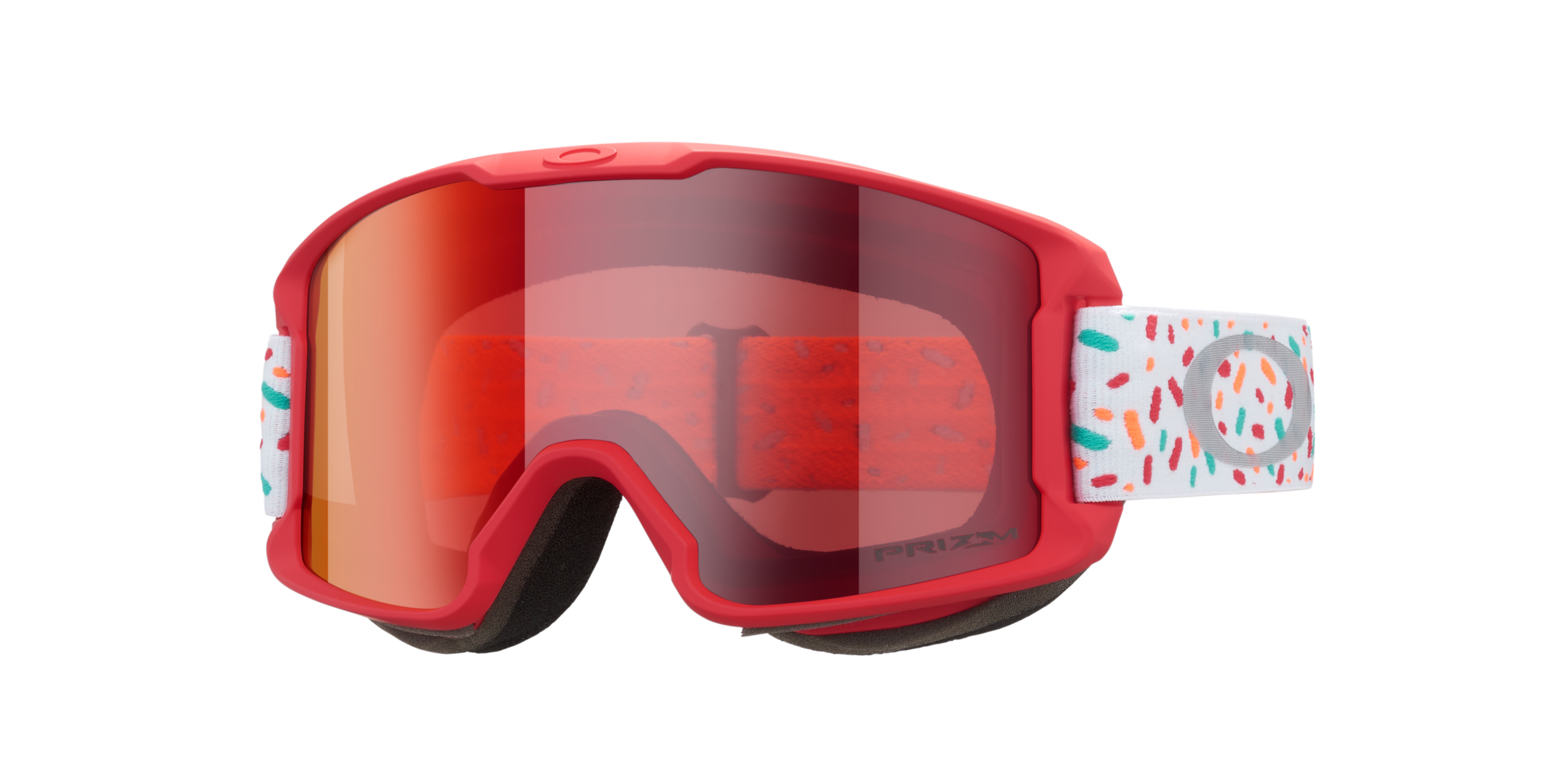 Oakley Line Miner™ S Snow Goggles with Red Granite Strap and Prizm Snow ...