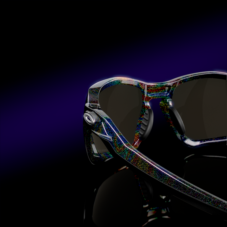 Oakley Plazma (Low Bridge Fit) Sunglasses with Dark Galaxy Frame and ...
