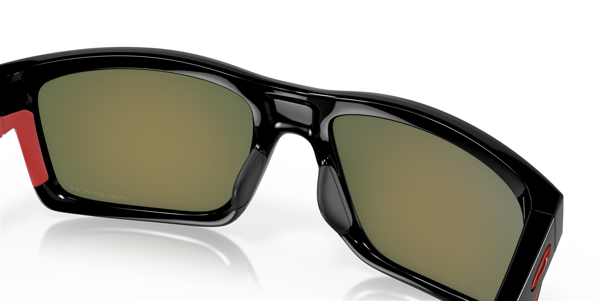 Mainlink™ Prizm Ruby Polarized Lenses, Polished Black Frame Sunglasses ...