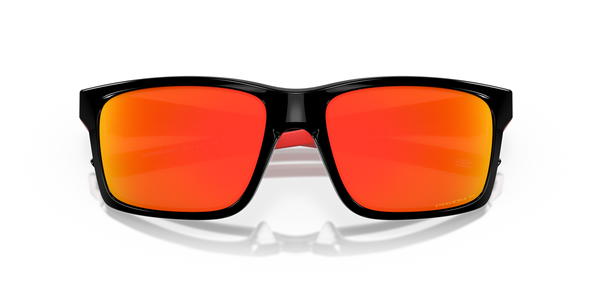 Mainlink™ Prizm Ruby Polarized Lenses, Polished Black Frame Sunglasses ...