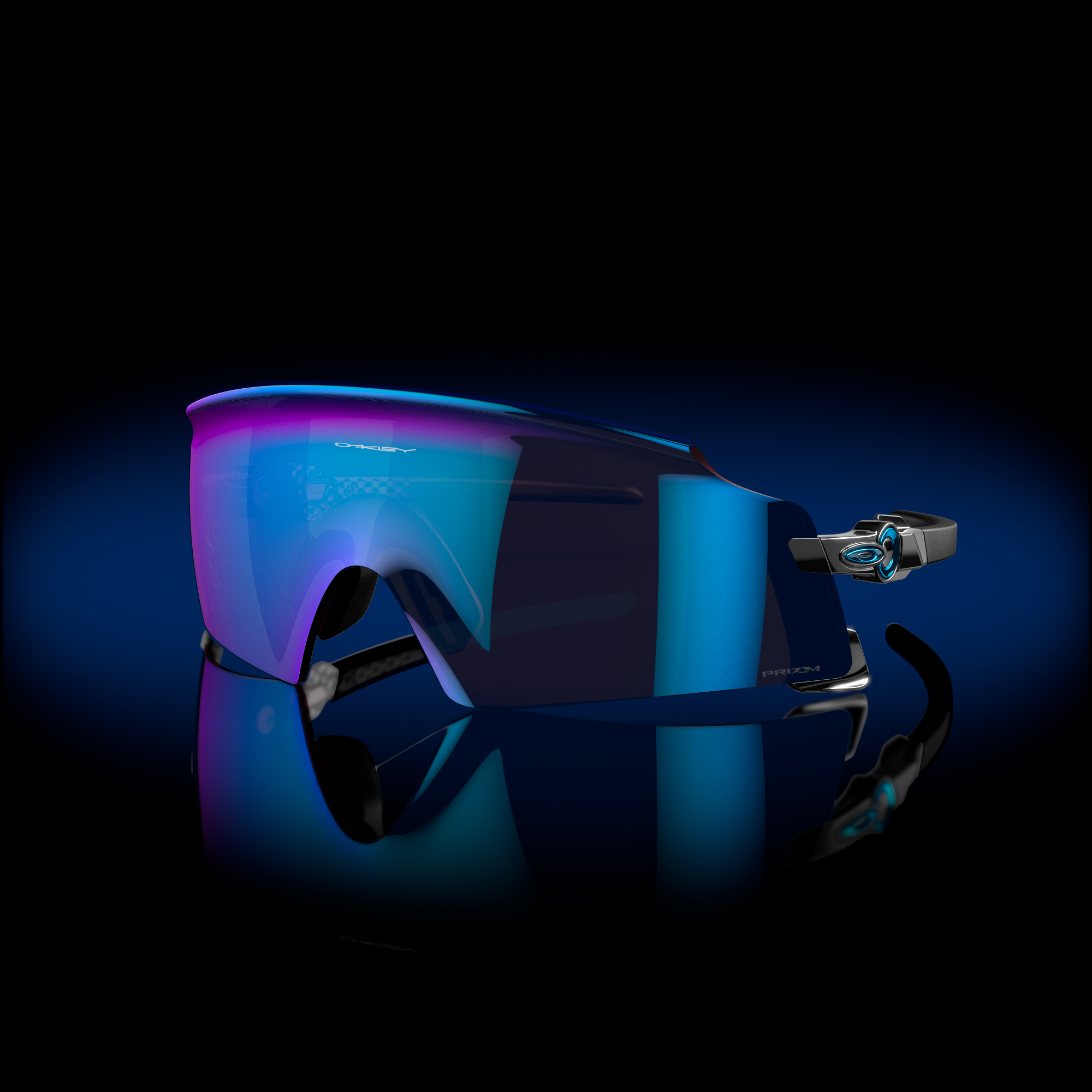 Oakley Kato X Sunglasses with Polished Black Frame and Prizm Sapphire ...