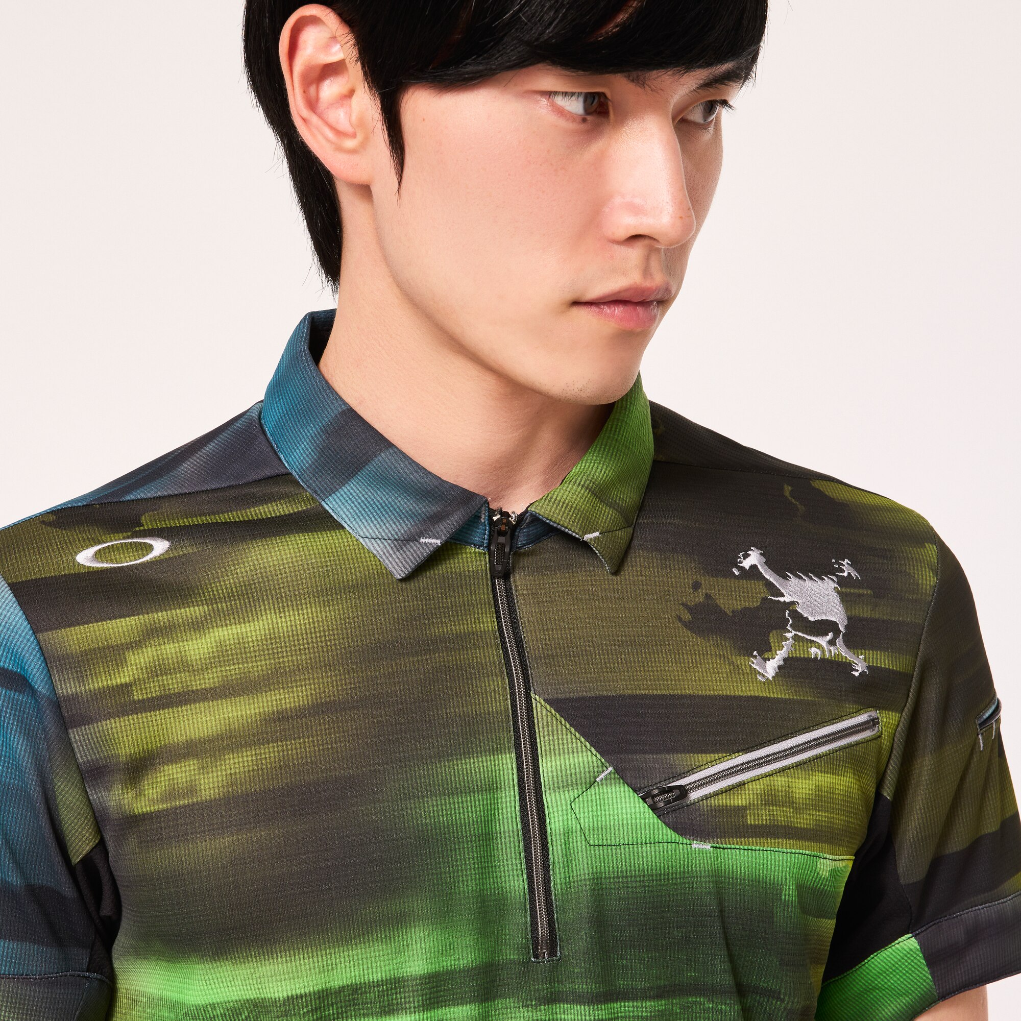 オークリー Skull Mirage Graphic Zip Shirt Black Print | オークリー公式ストア 日本