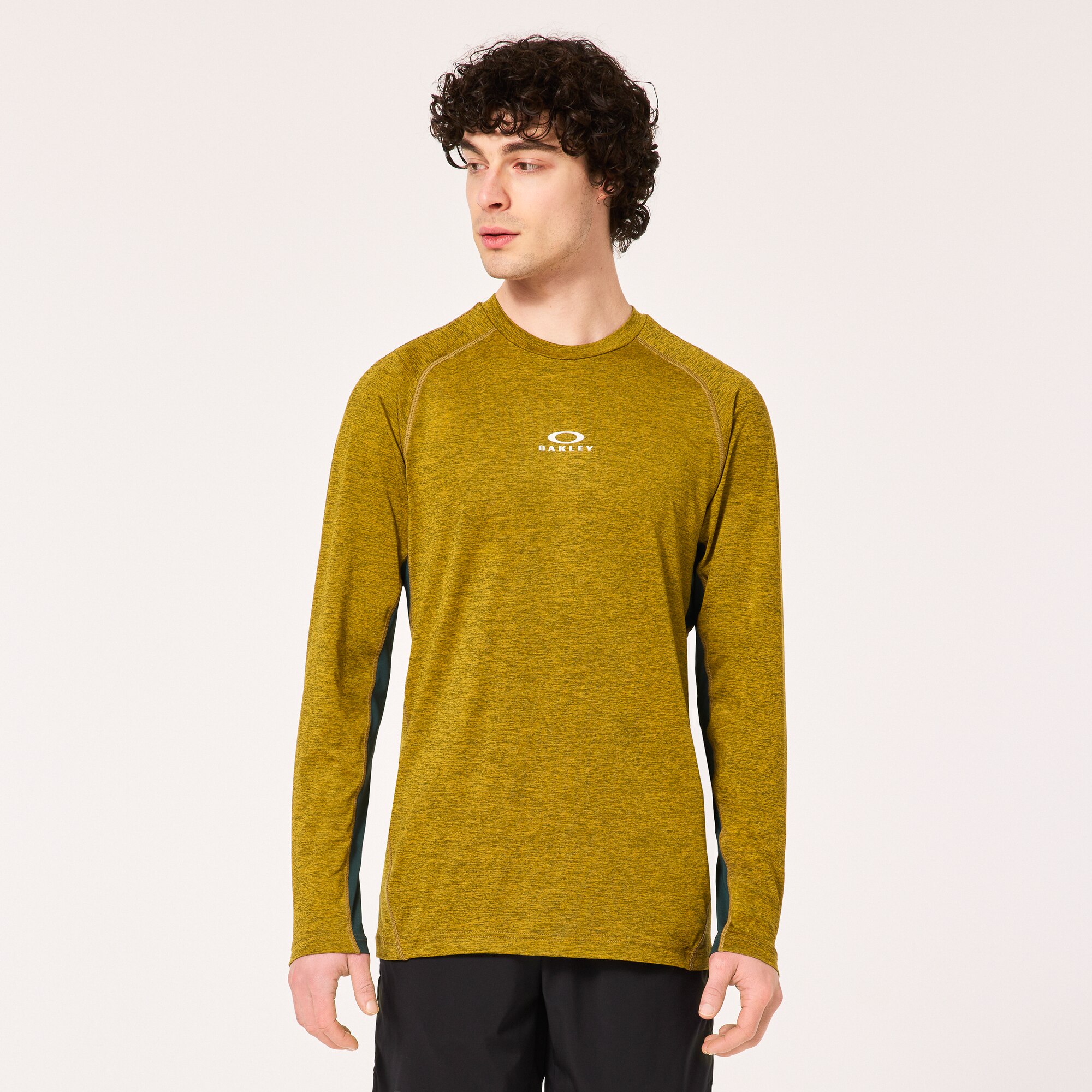 Oakley O Fit Rc LS Tee - Green/Yellow Heather | Oakley® US