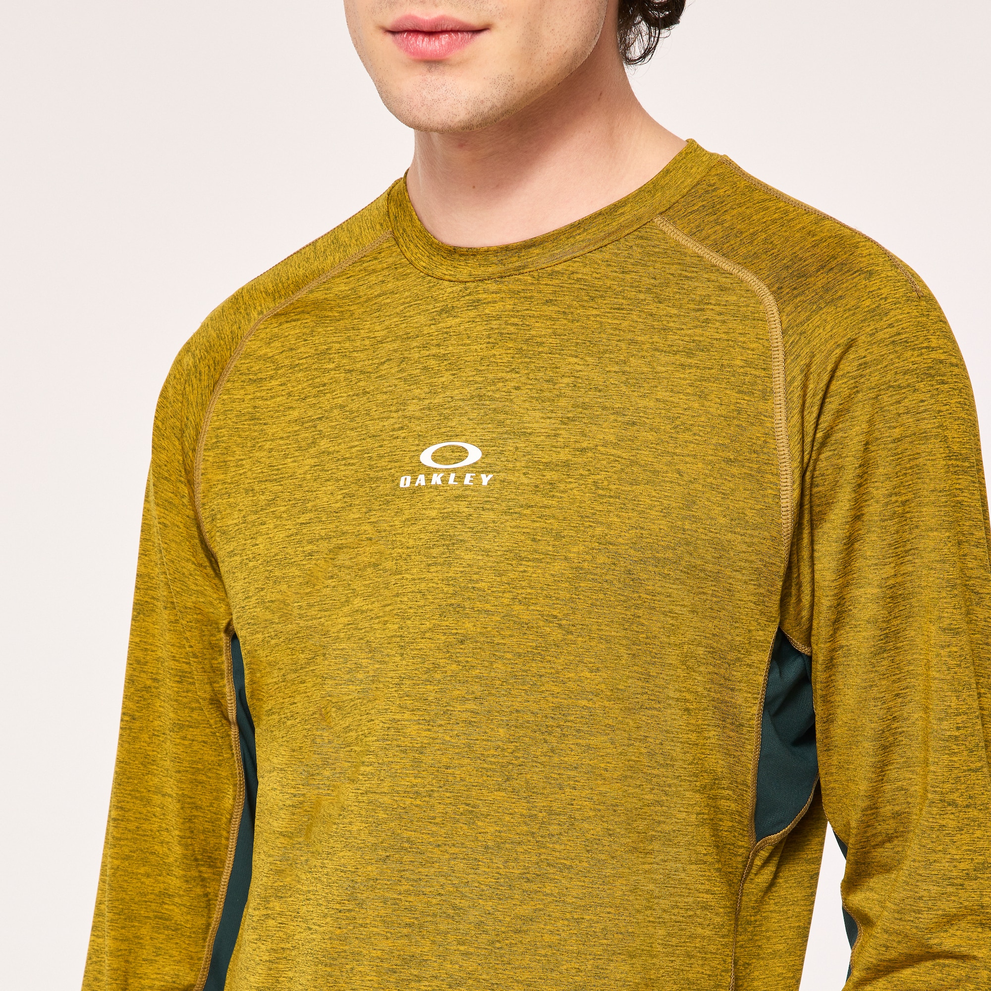 Oakley O Fit Rc LS Tee - Green/Yellow Heather | Oakley® US