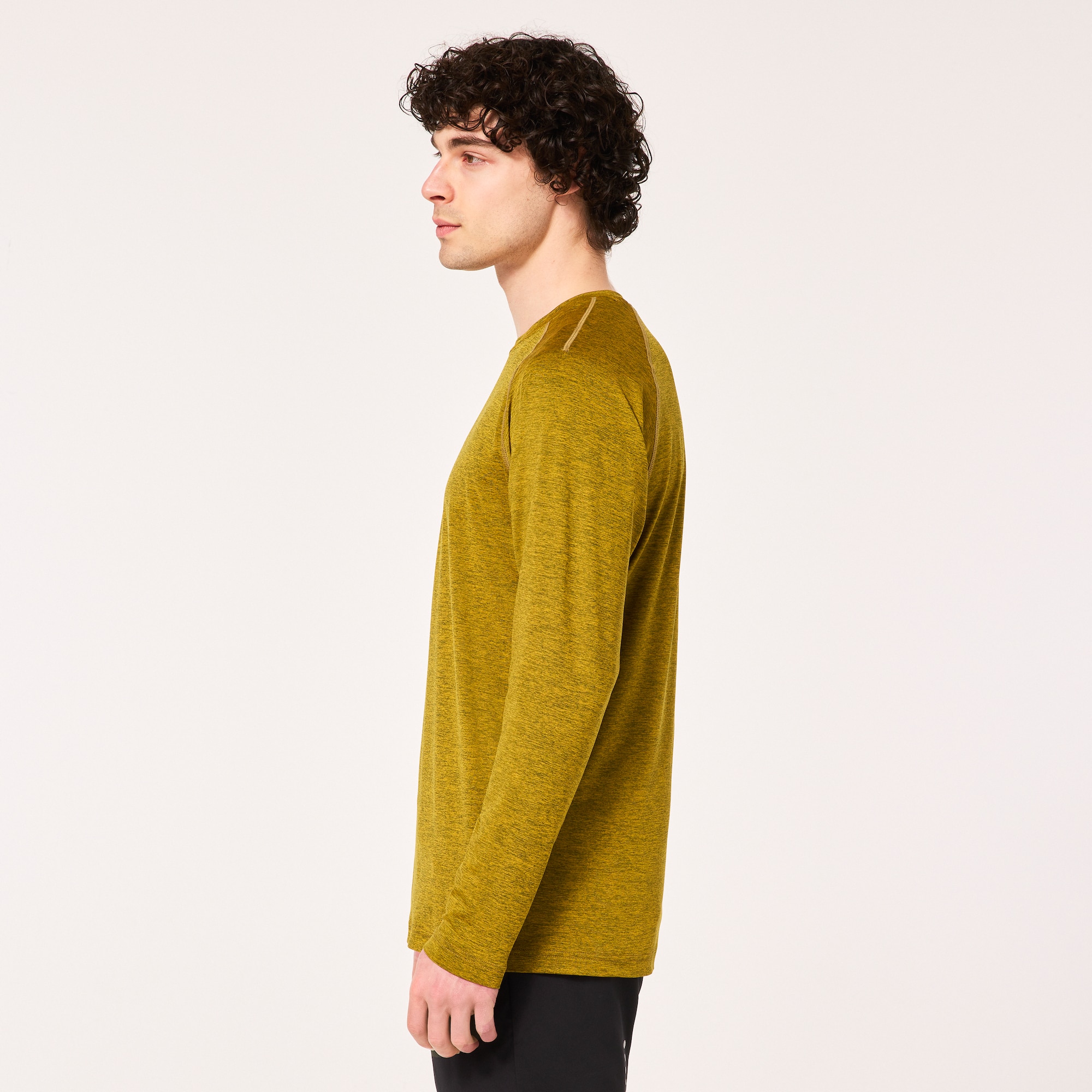 Oakley O Fit Rc LS Tee - Green/Yellow Heather | Oakley® US