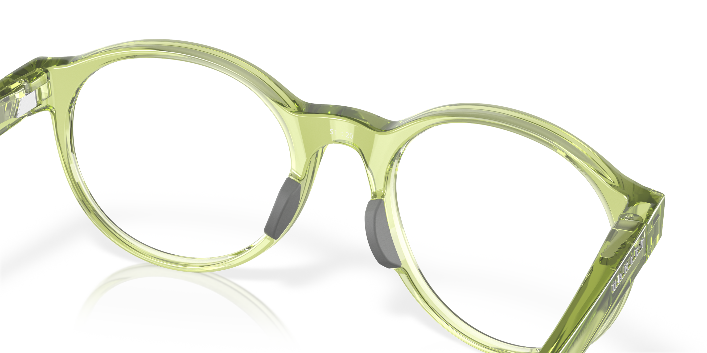 Oakley Spindrift Eyeglasses with Polished Translucent Fern Frame ...