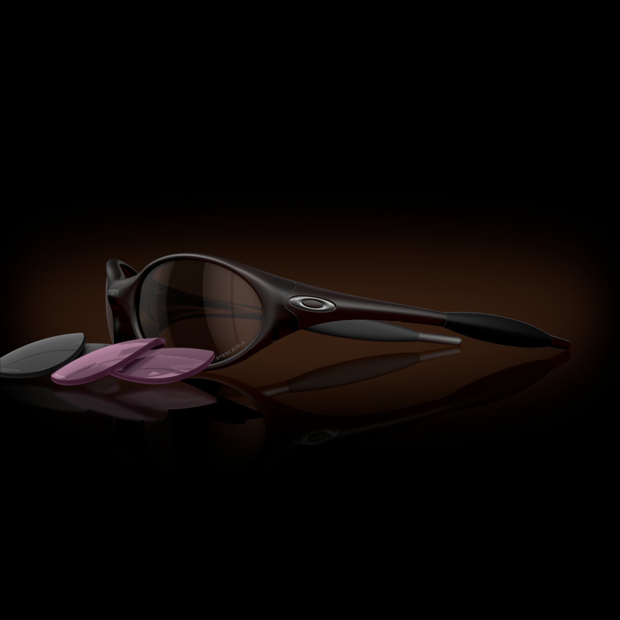 Eye Jacket™ x Satisfy Prizm Black Lenses, Matte Rootbeer Frame ...