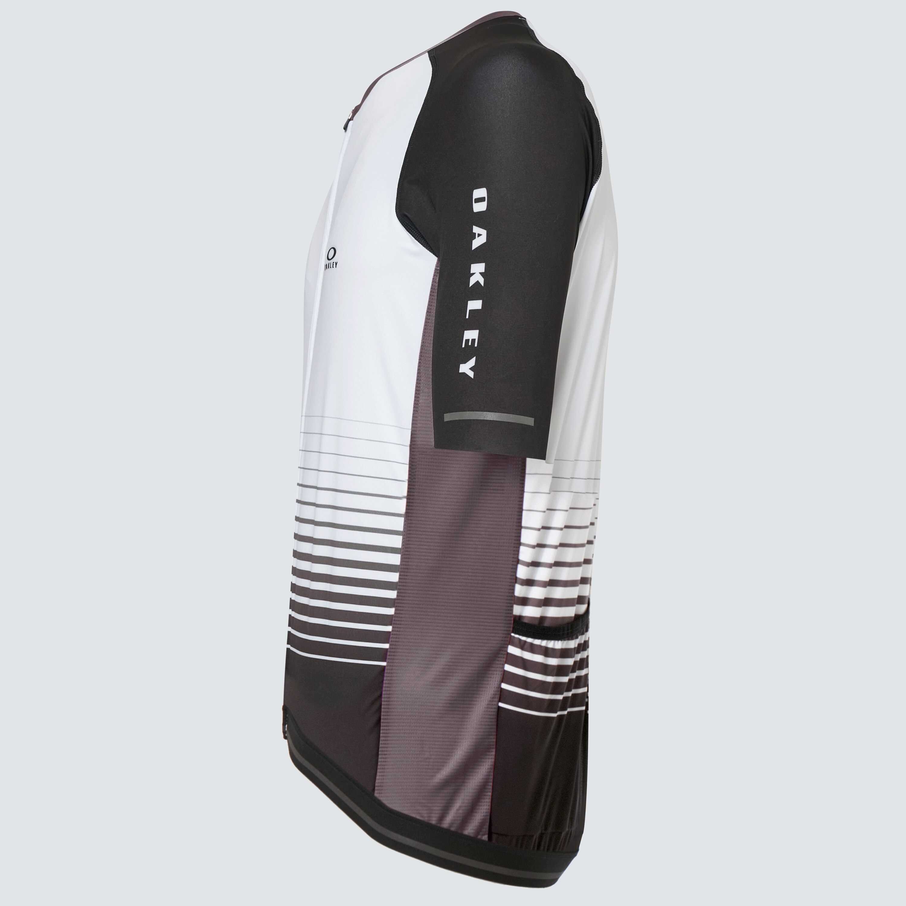 Oakley Sublimated Icon Jersey 2.0 - White/Forged Iron Stripe | Oakley® EU