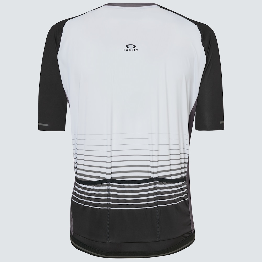 Oakley Sublimated Icon Jersey 2.0 - White/Forged Iron Stripe | Oakley® EU