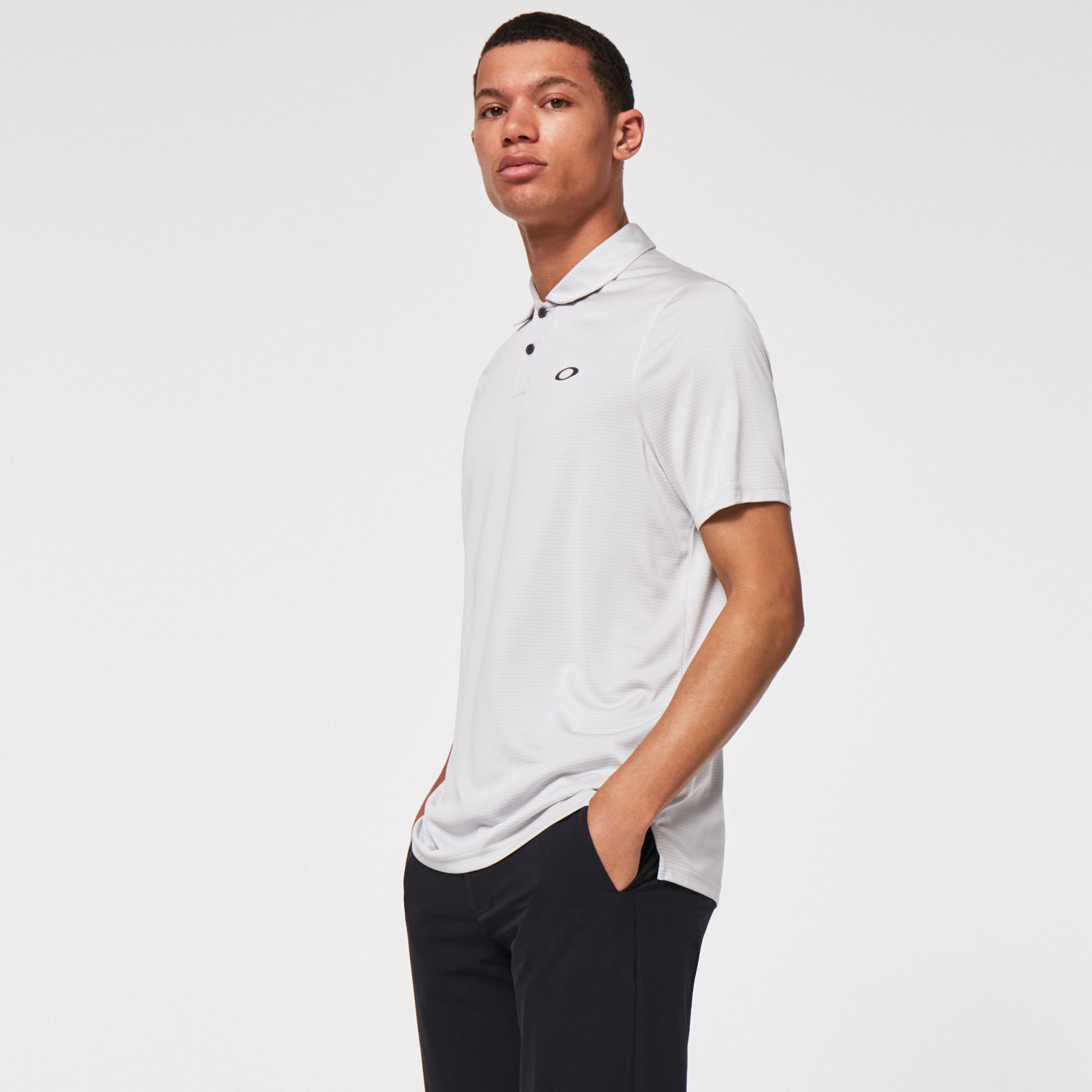 Oakley Oakley Blended Stripe Polo - Lunar Rock | Oakley® US