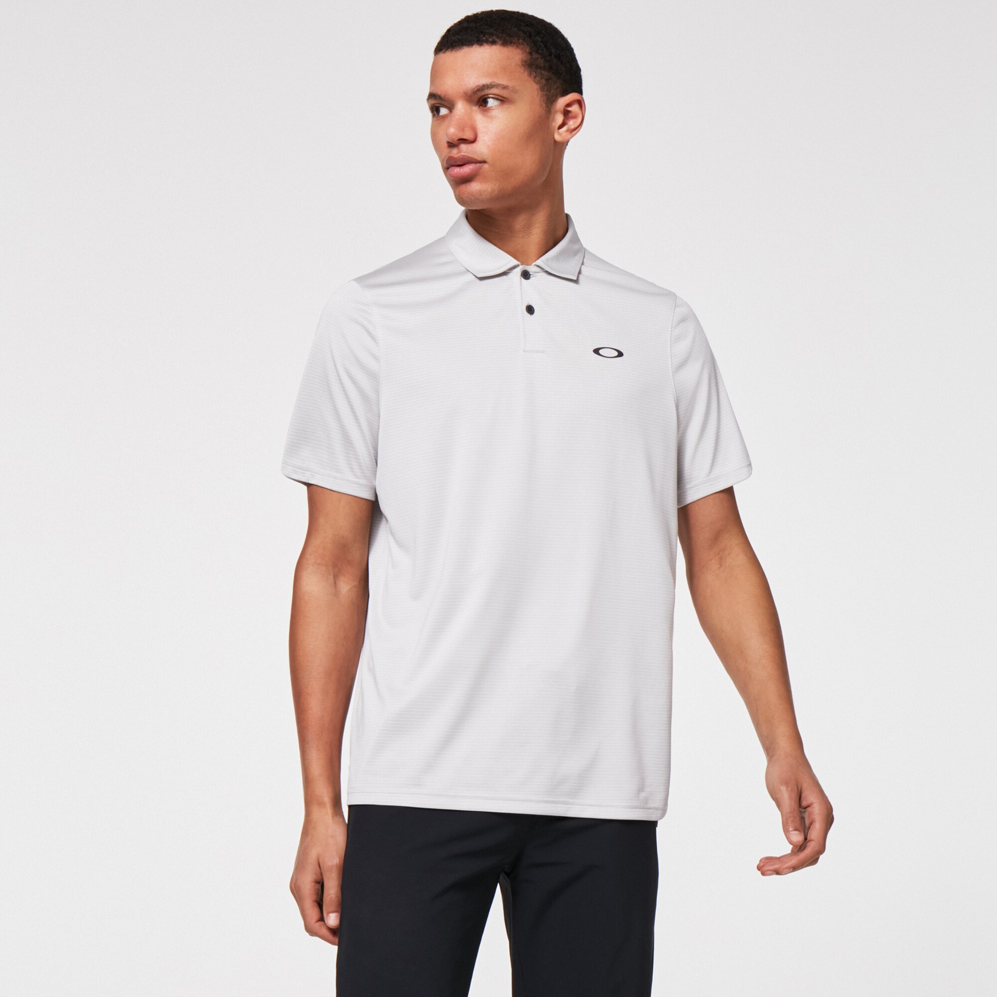 Oakley Oakley Blended Stripe Polo - Lunar Rock | Oakley® US